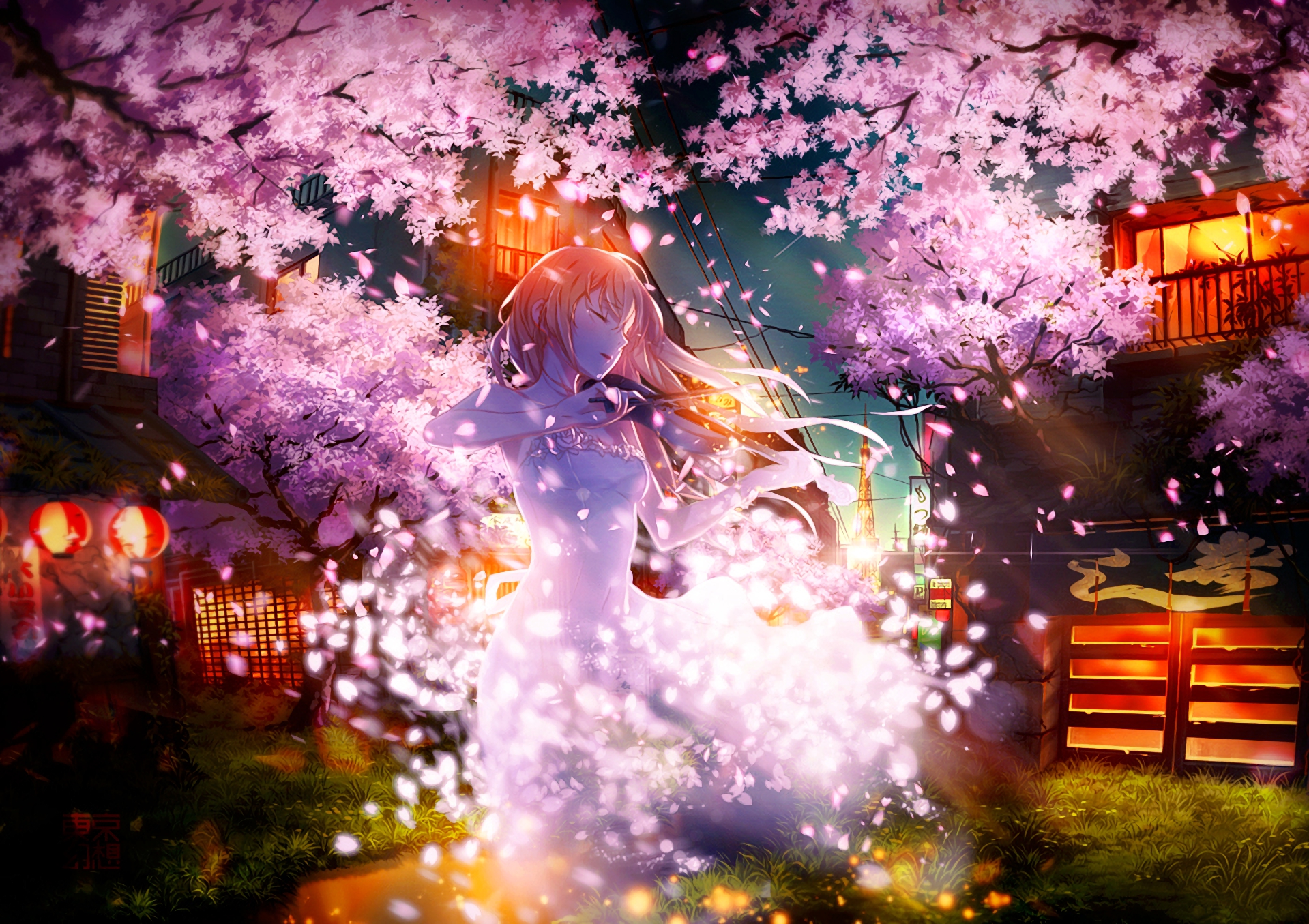 Kaori Miyazono in Bloom: HD Your Lie in April Anime Wallpaper