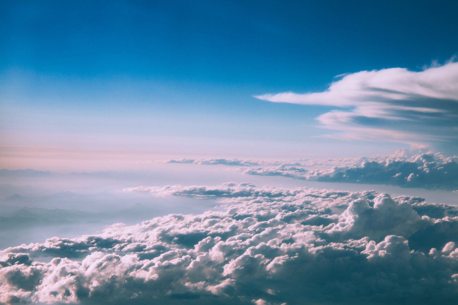 Download Aerial Horizon Sky Nature Cloud HD Wallpaper
