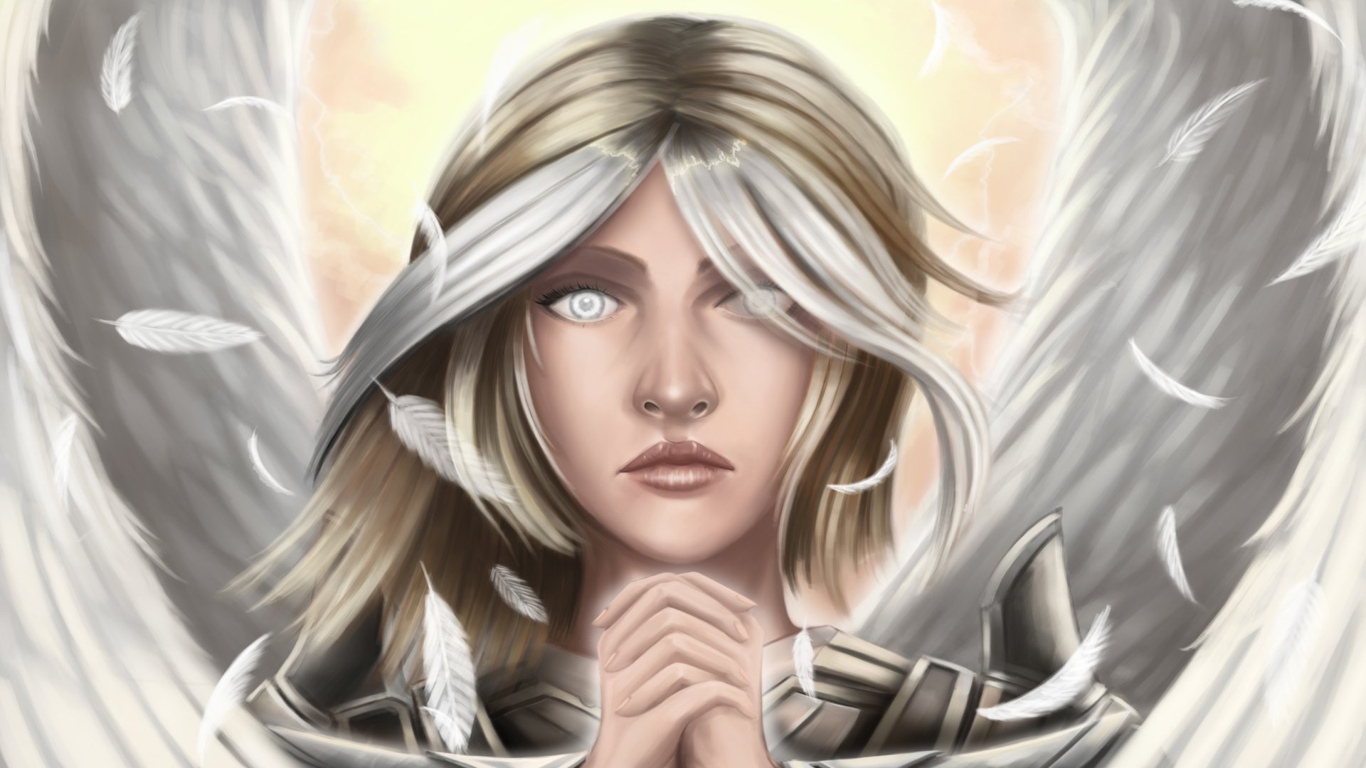 8K Ultra HD Fantasy Angel Wings Wallpaper by Chu Viet Anh