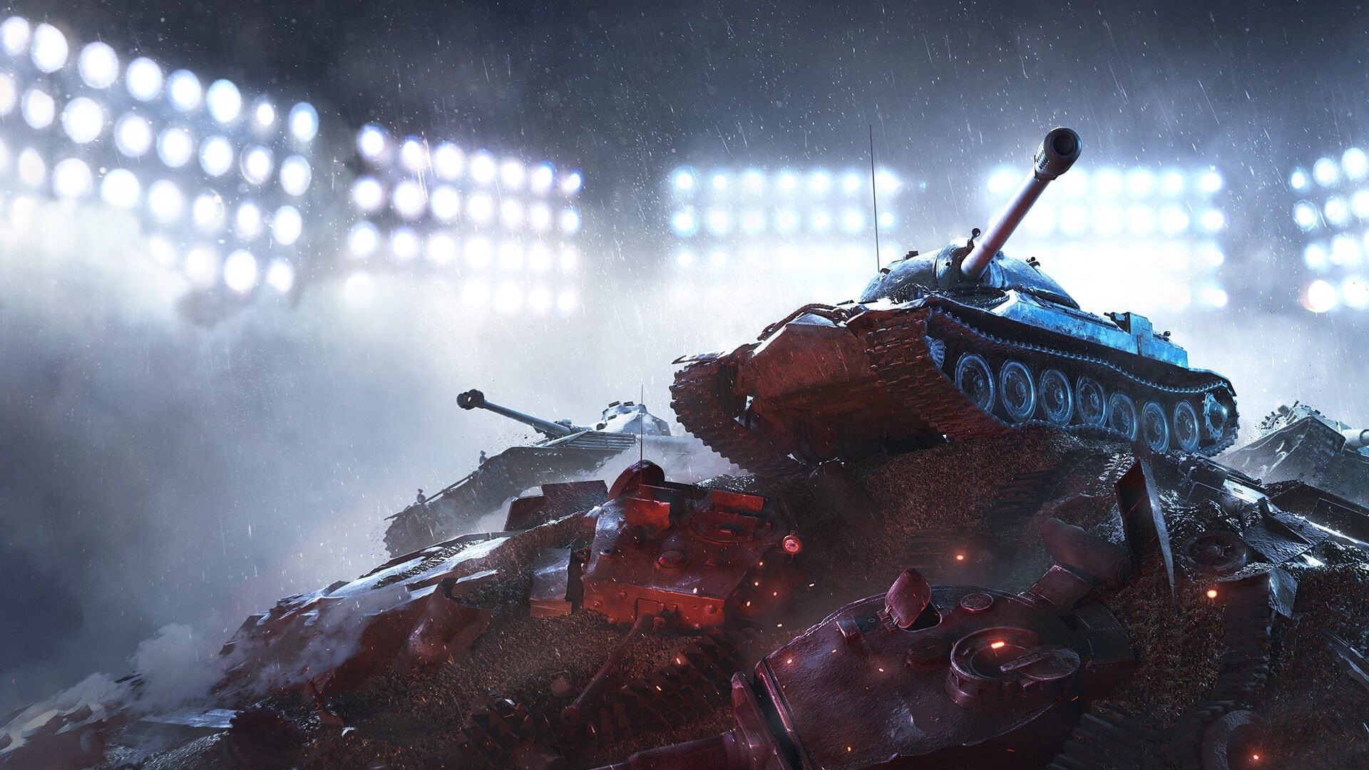 World of Tanks HD Wallpaper: Epic Tank Battle Arena Spotlight