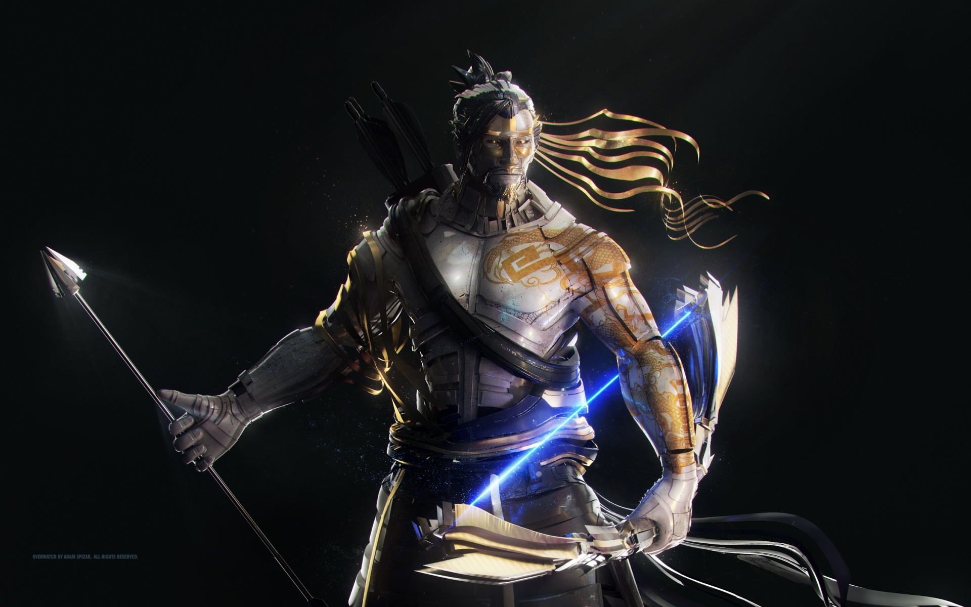 Download Hanzo (Overwatch) Video Game Overwatch HD Wallpaper by Adam Spizak