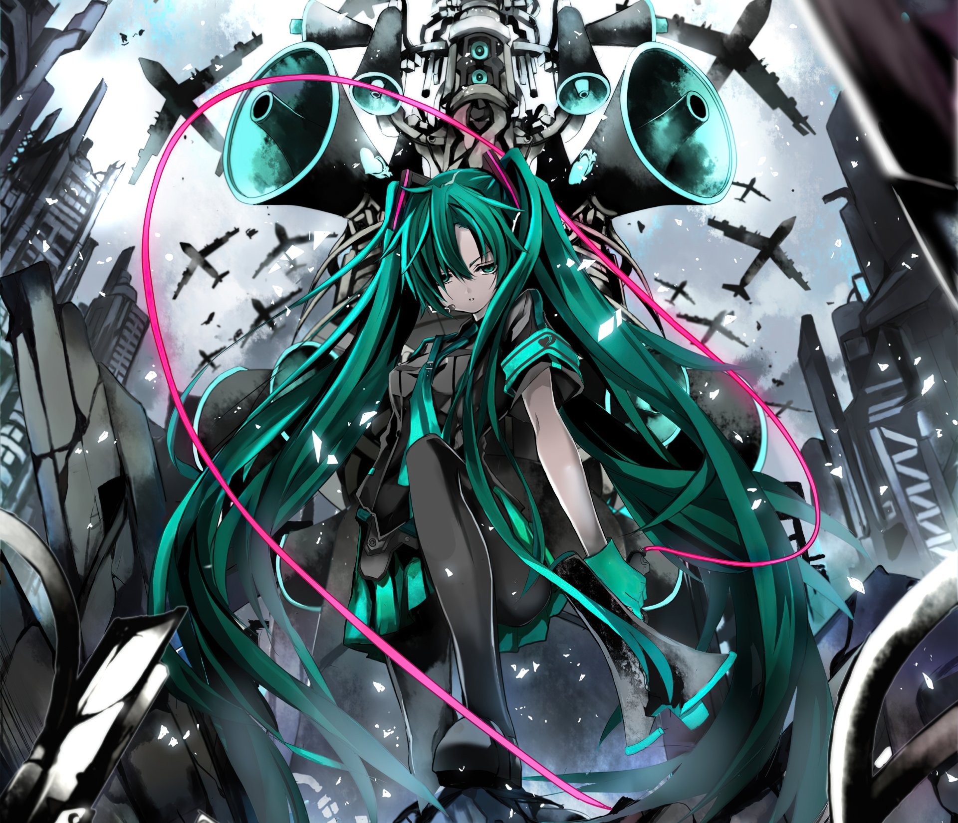 Hatsune Miku in Love is War – Stunning Vocaloid Anime HD Wallpaper by 茨乃