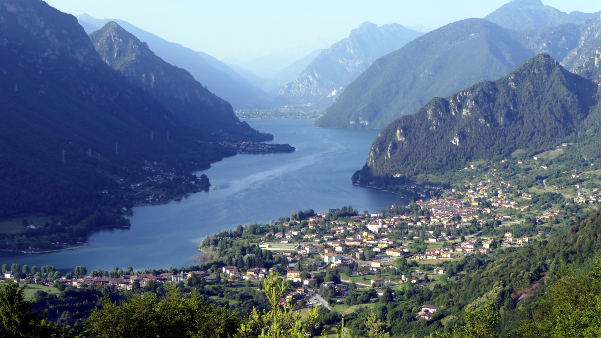 Download Haze Town Mountain Italy Lombardy Brescia Lake Idro ...