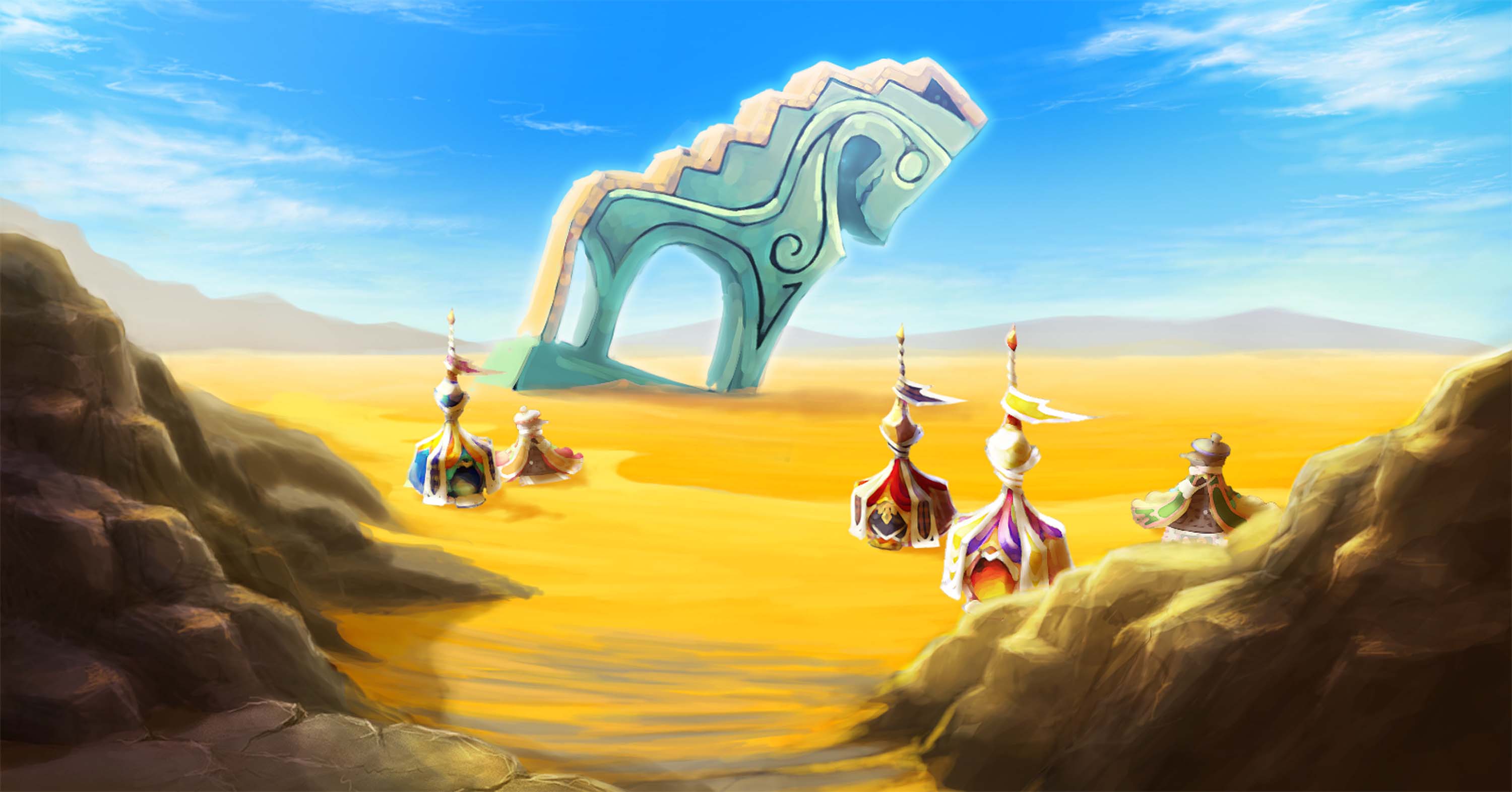 Download Video Game Ever Oasis HD Wallpaper by Yoshinori Shizuma