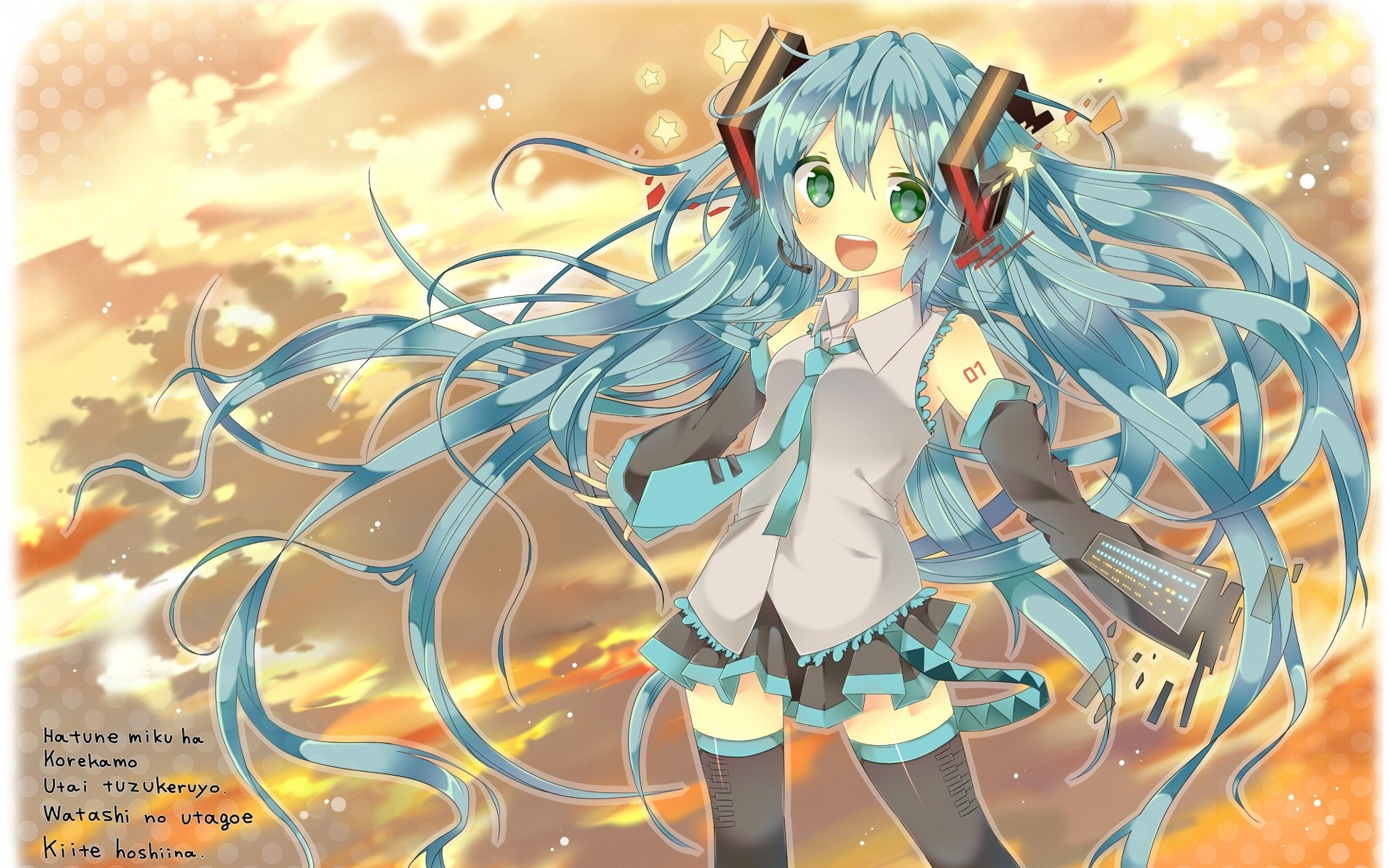Download Hatsune Miku Anime Vocaloid HD Wallpaper
