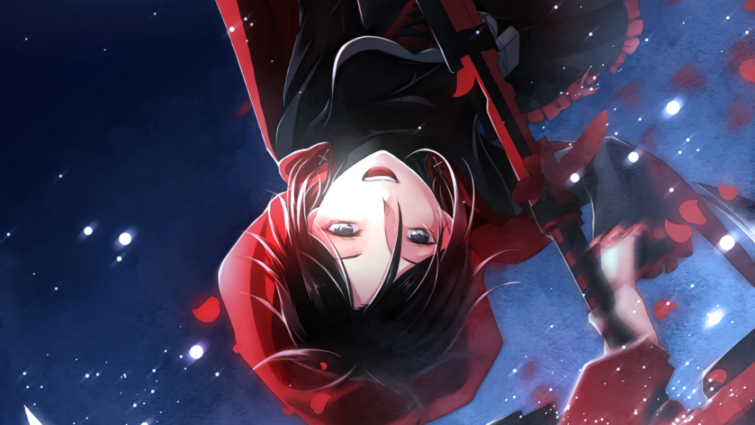 Ruby Rose HD Anime Wallpaper | Dynamic RWBY Action Scene