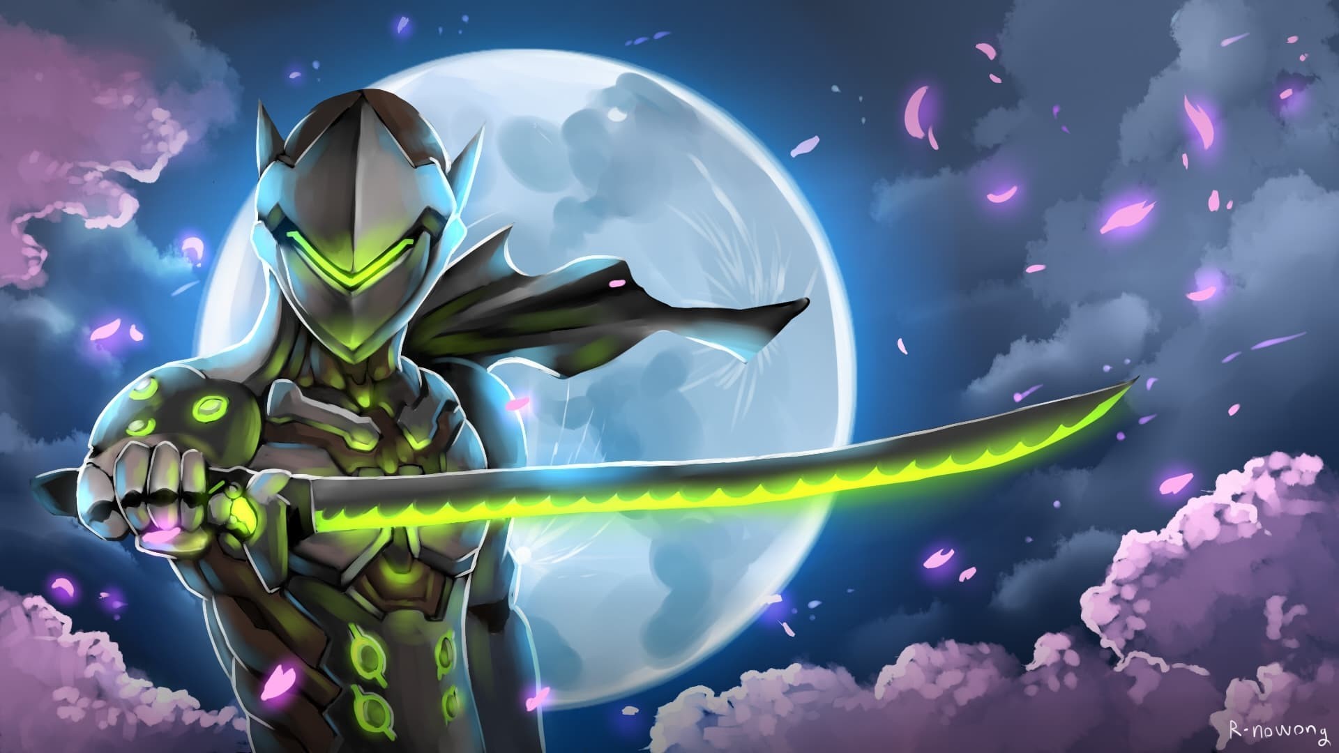 Download Genji (Overwatch) Video Game Overwatch HD Wallpaper