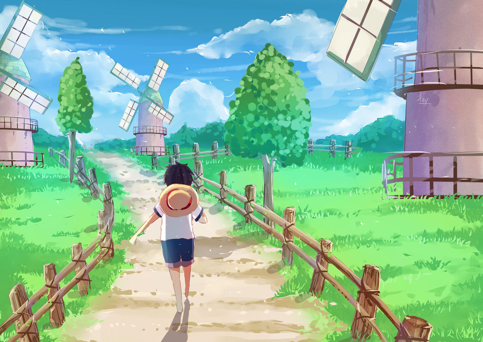 One Piece HD: Monkey D. Luffy’s Peaceful Windmill Journey