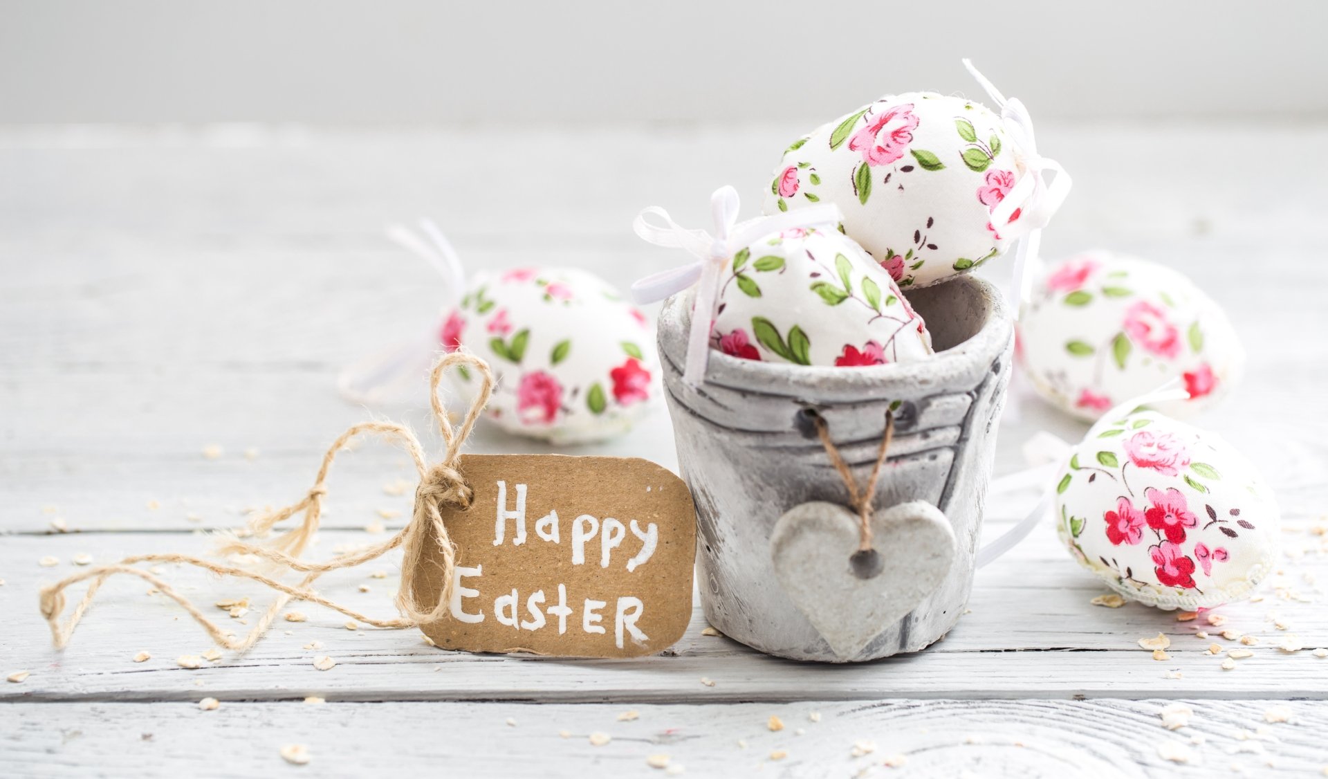 Happy Easter 4K: Floral Easter Eggs Still Life Holiday Wallpaper