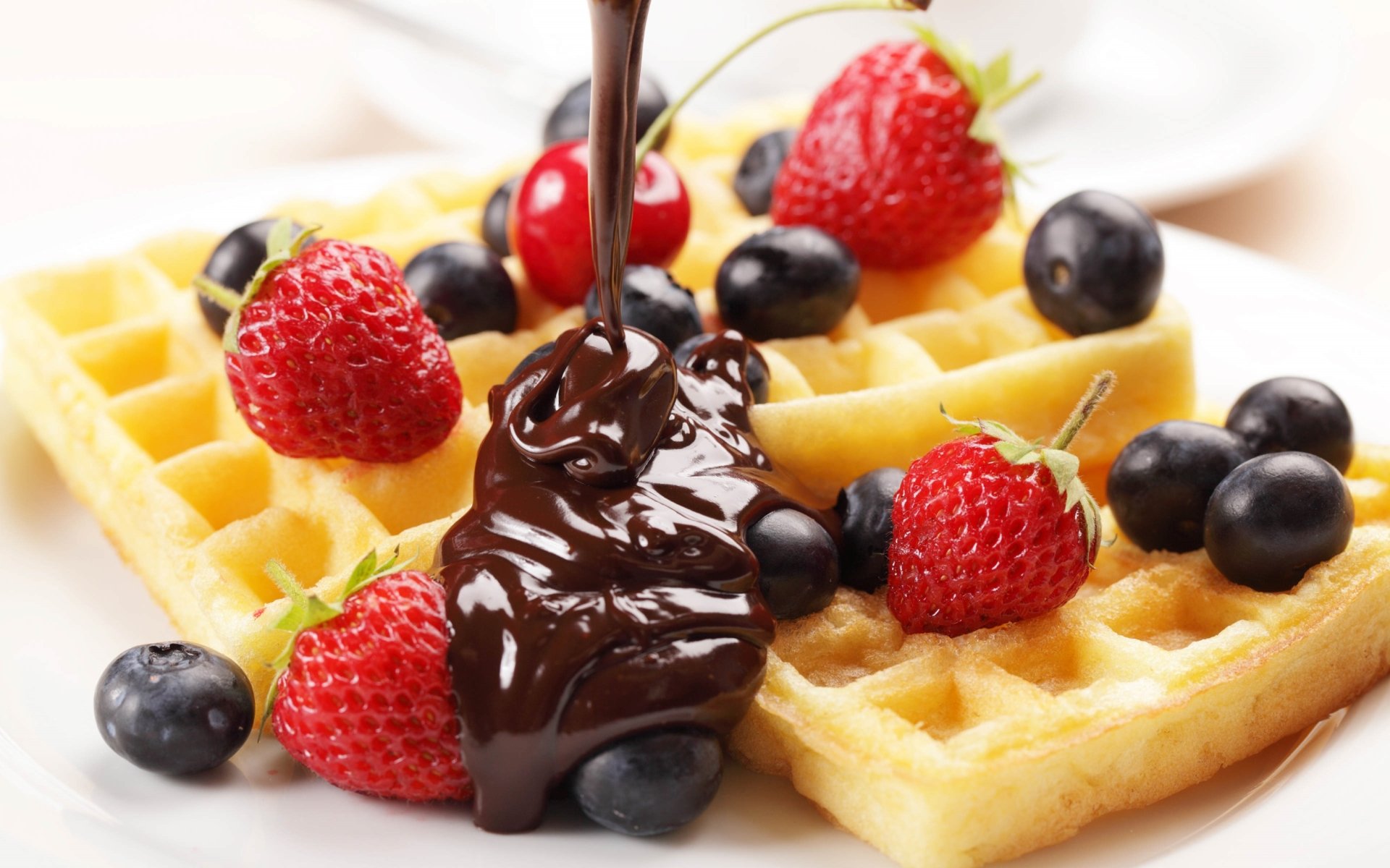 Food Waffle HD Wallpaper