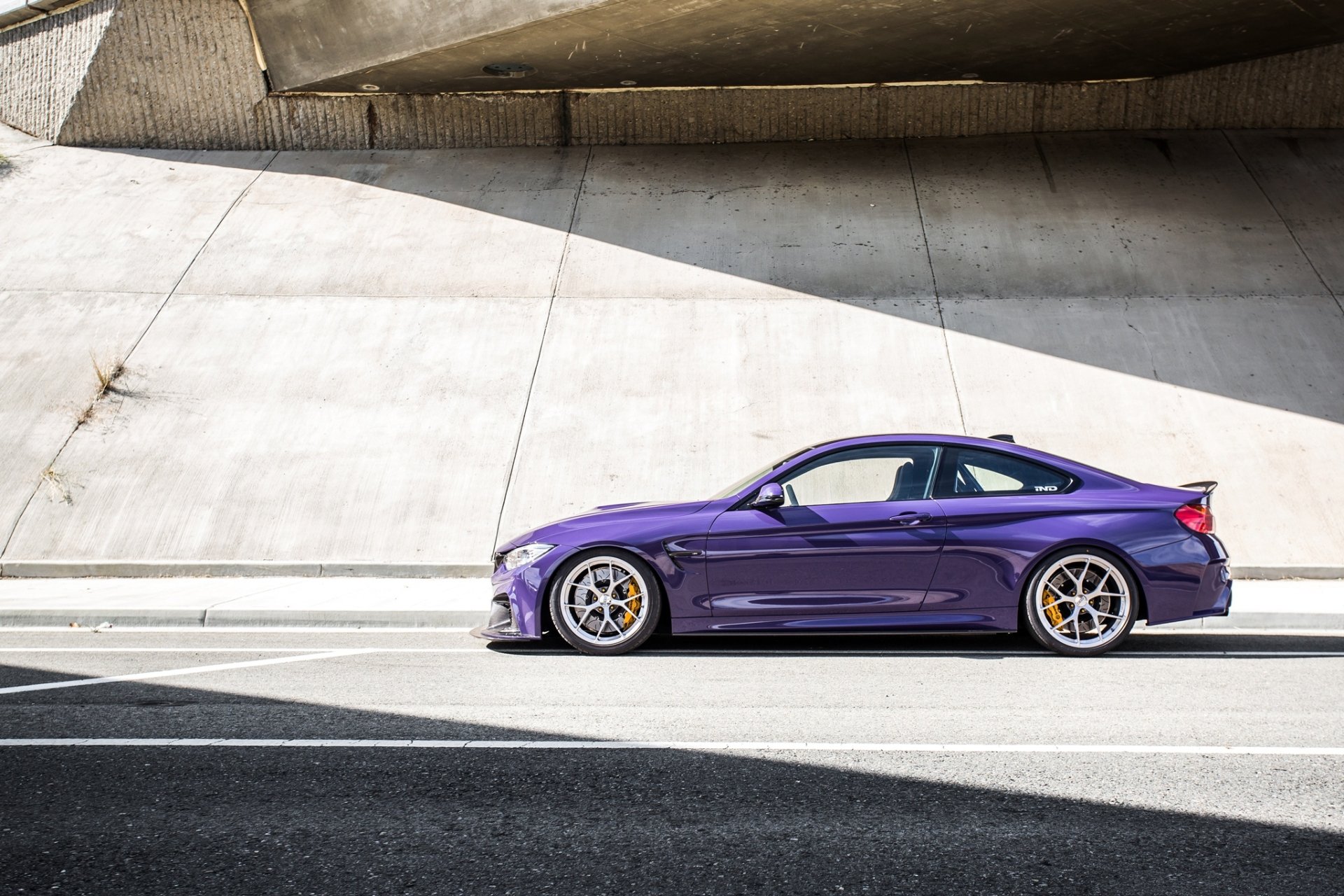 Download Purple Car Car BMW Vehicle BMW M4 HD Wallpaper