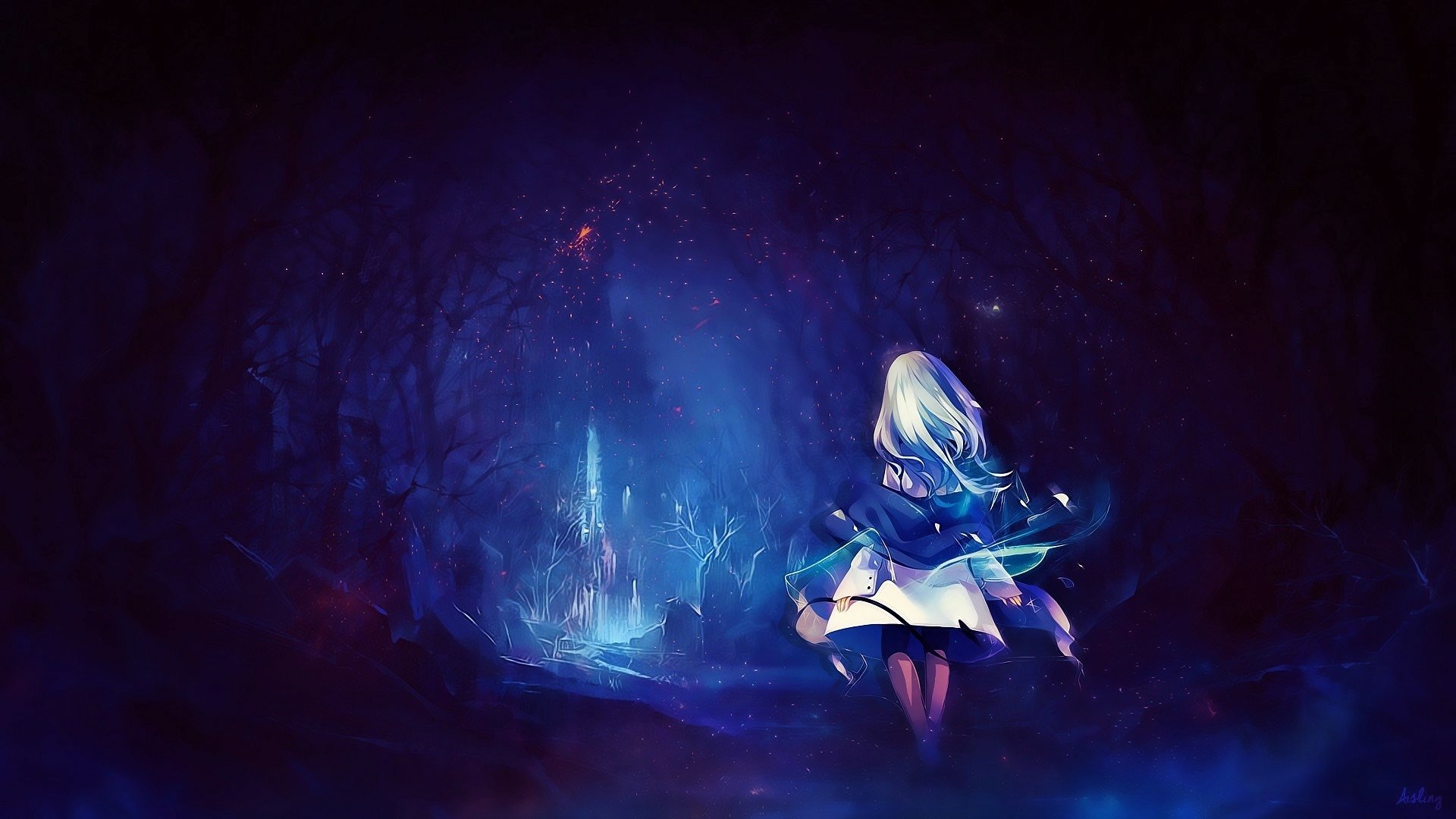 Mystical Anime Girl HD Wallpaper