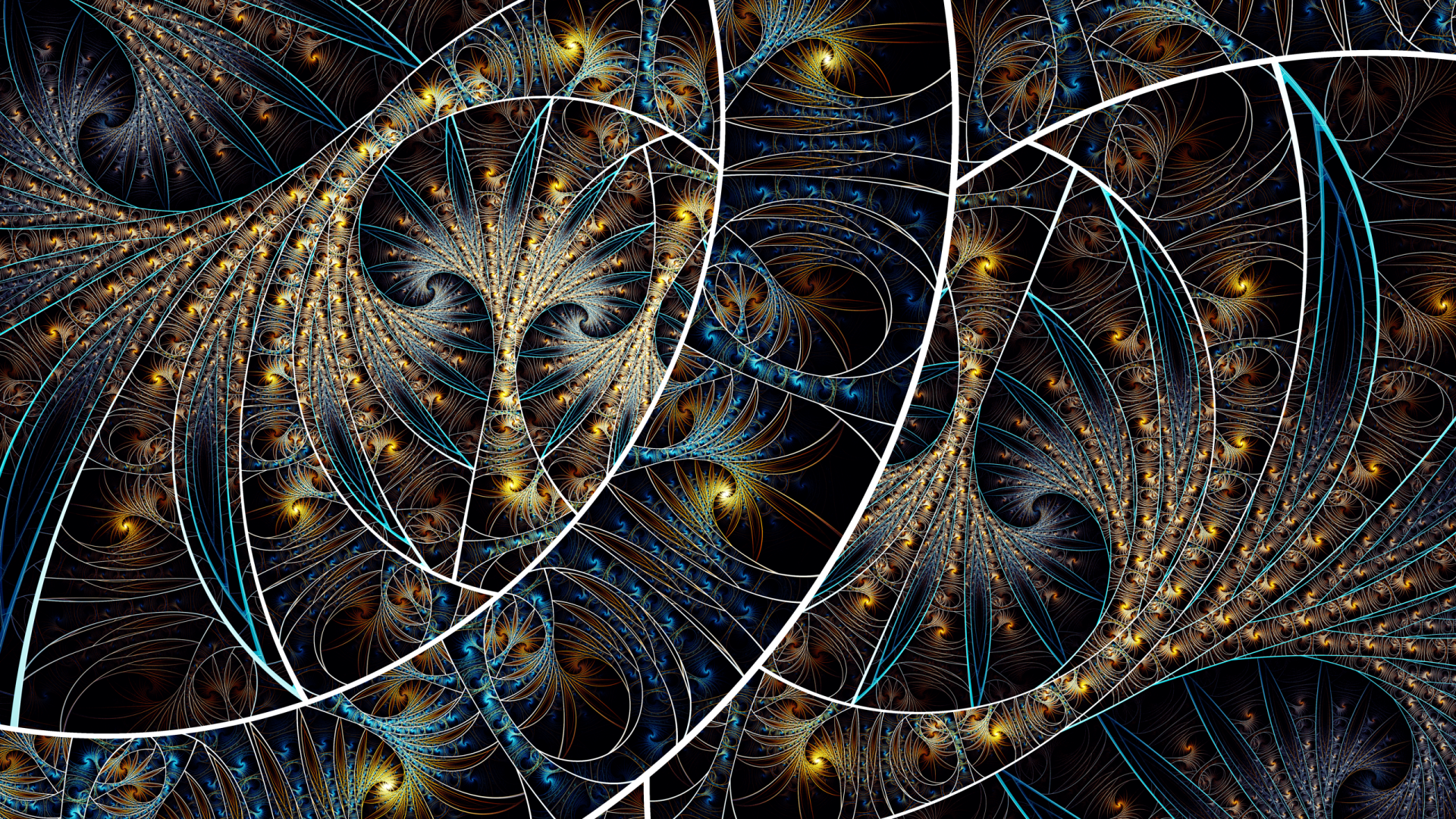HD Abstract Fractal Vortex: A Cosmic Dance of Light and Shadow by BoxTail