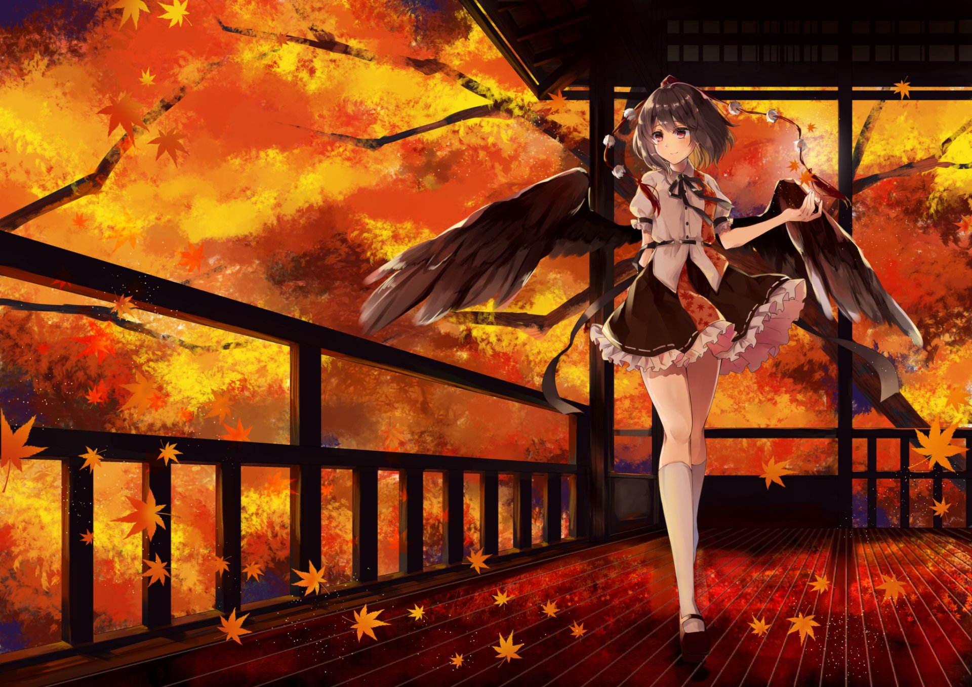 Aya Shameimaru in Autumn – HD Touhou Anime Wallpaper Spotlight ...