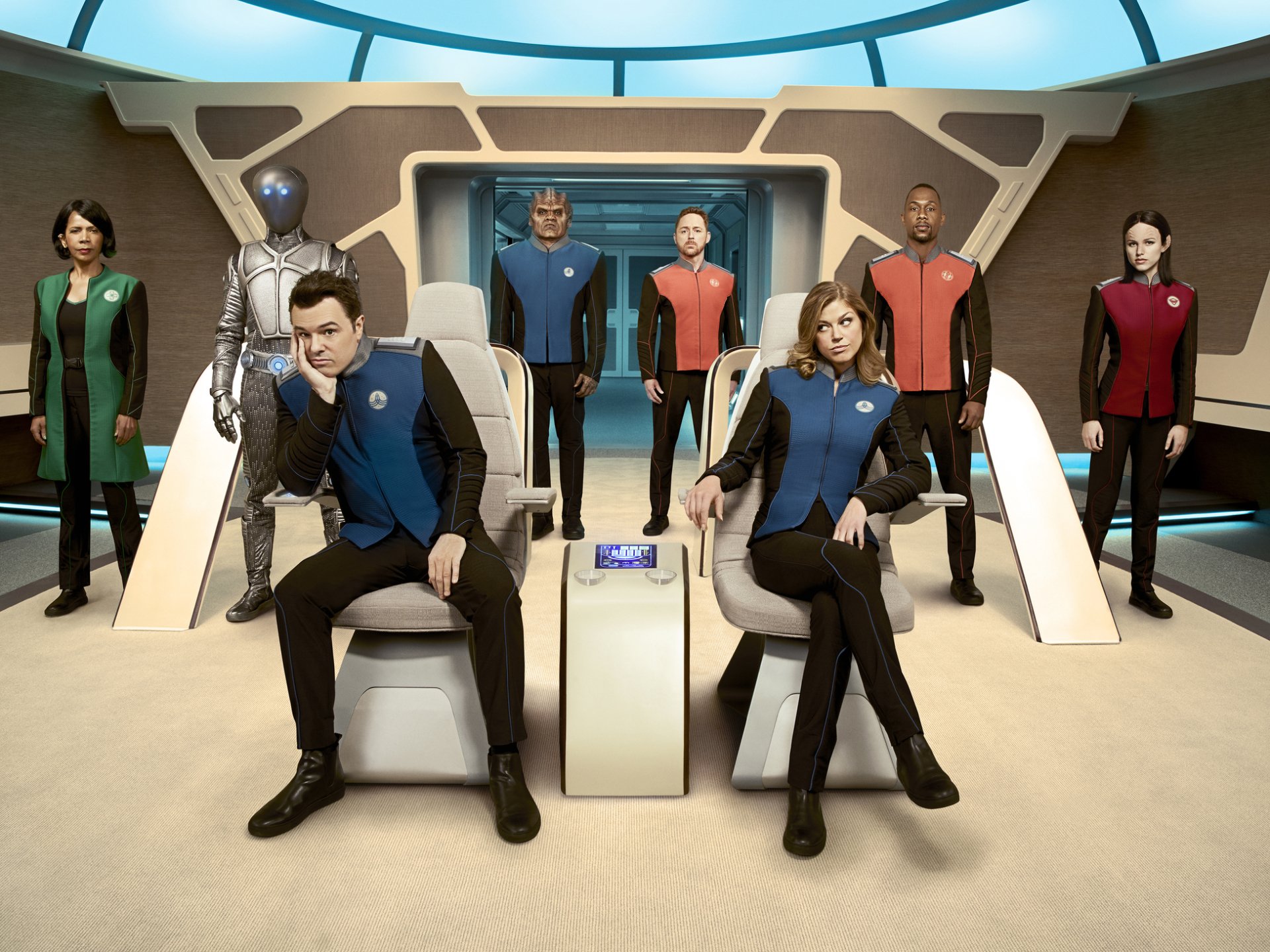 The Orville Crew with Isaac - HD Wallpaper