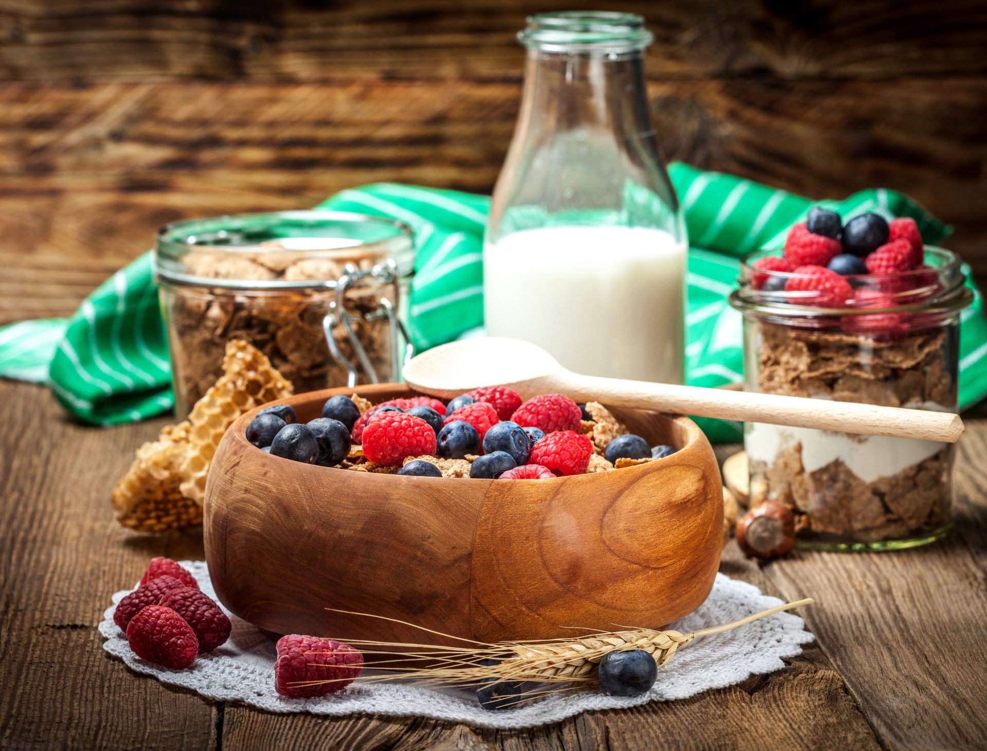 Morning Breakfast Fruit Wallpaper