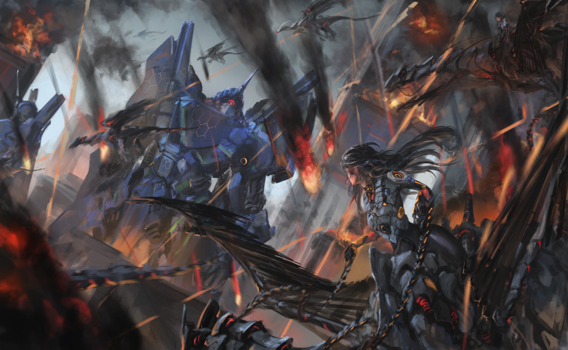 Epic Anime Battle - Original HD Wallpaper