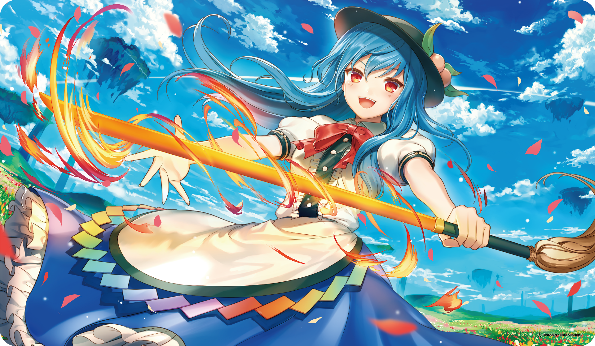 Download Tenshi Hinanawi Anime Touhou HD Wallpaper by 菊月