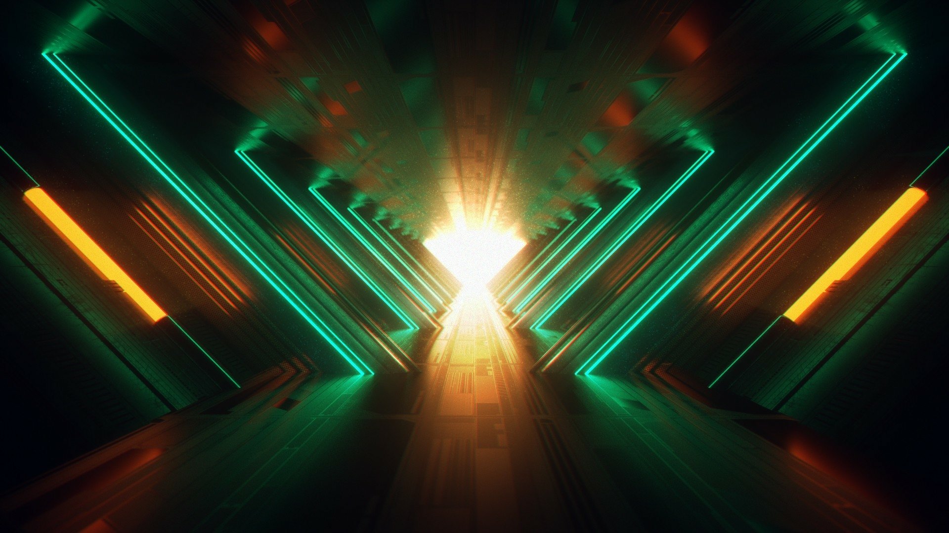 Abstract 3d Tunnel Wallpaper