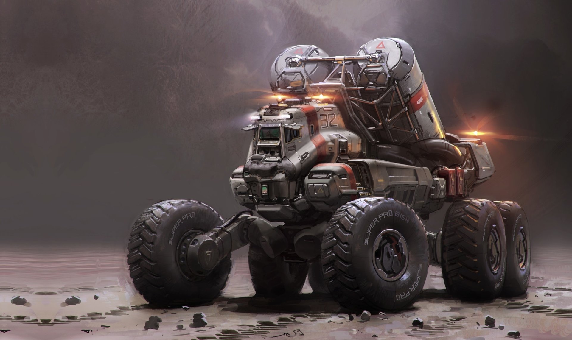 Futuristic Sci-Fi Rover | HD Vehicle Wallpaper by Nick Foreman