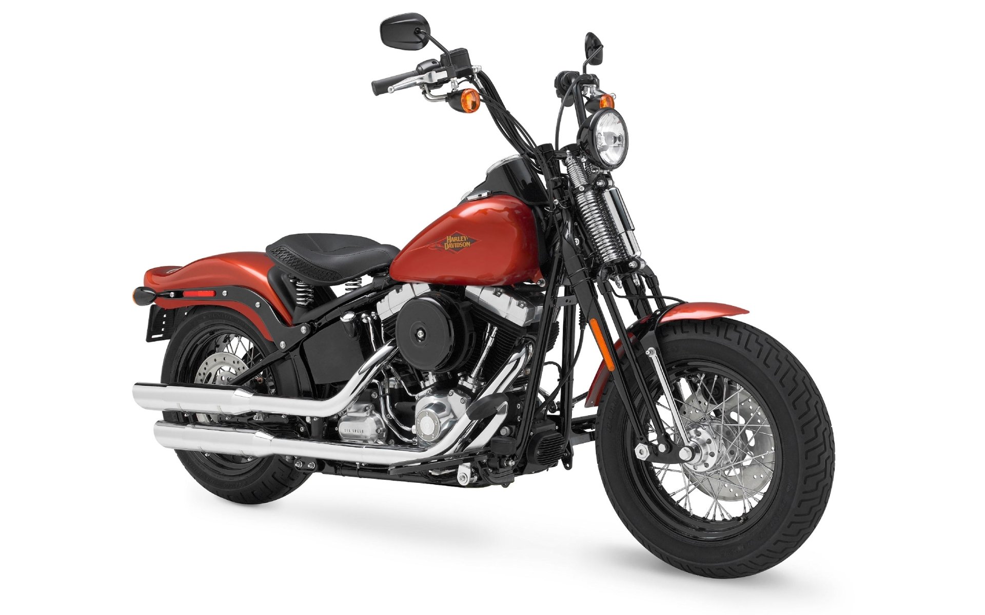 Harley-Davidson Cross Bones Softail - Iconic HD Motorcycle Wallpaper