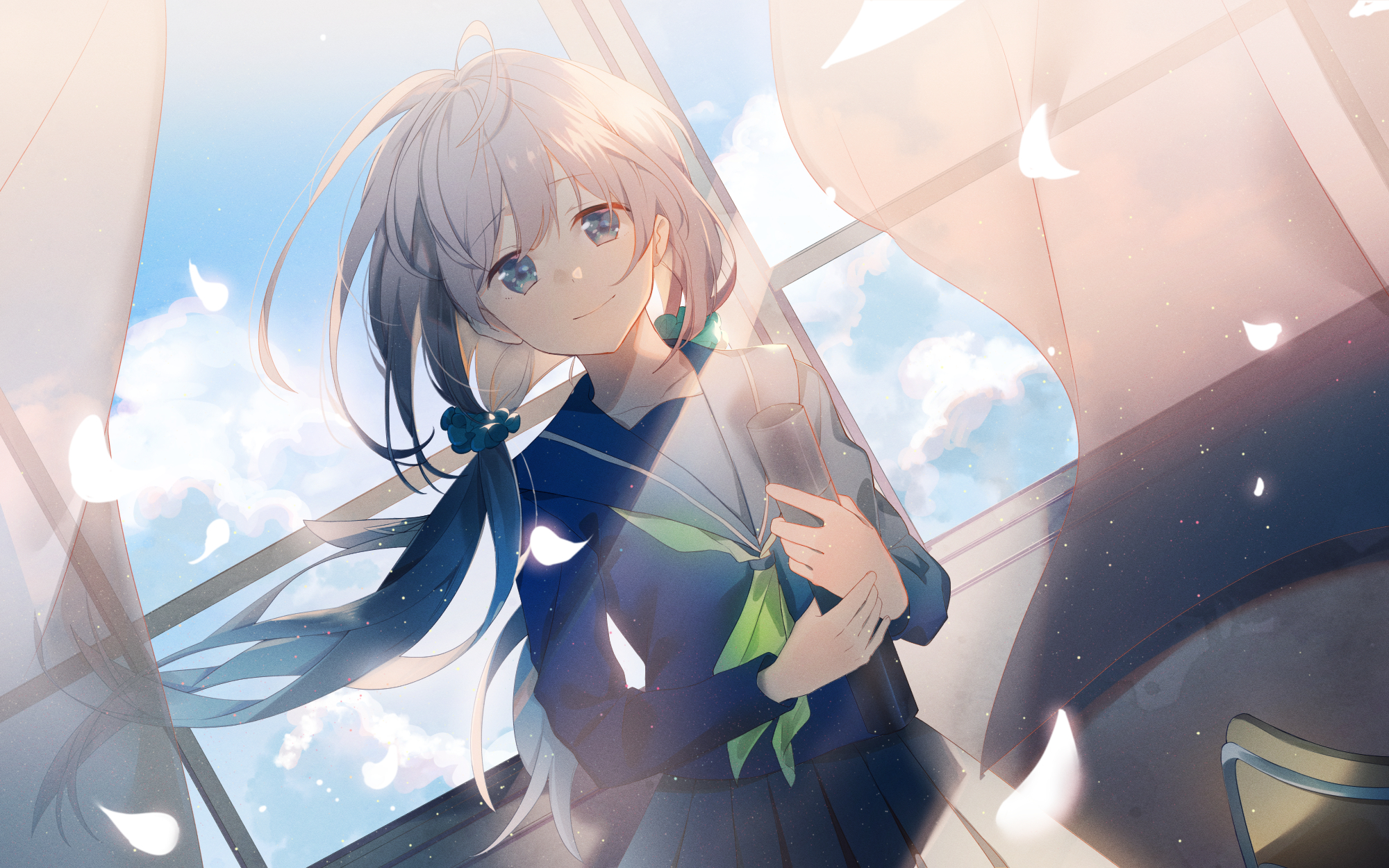 Serene Breeze Anime Original HD Wallpaper