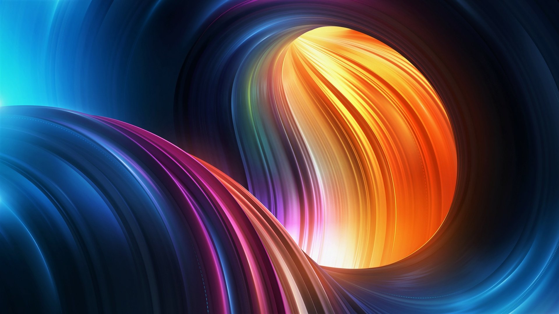 Download Wave Colorful Abstract Colors HD Wallpaper