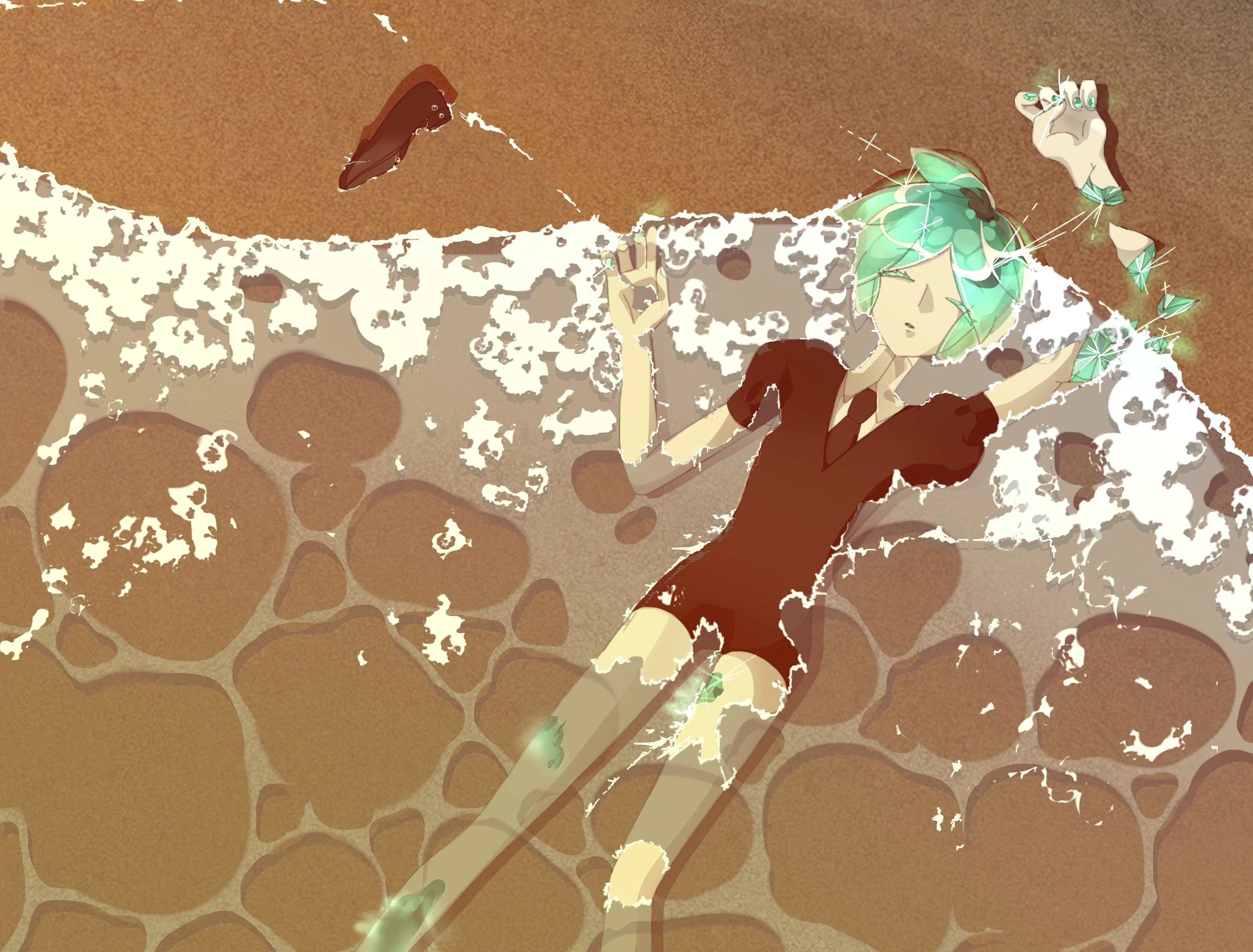 Phosphophyllite in Land of the Lustrous – Stunning Anime HD Wallpaper ...