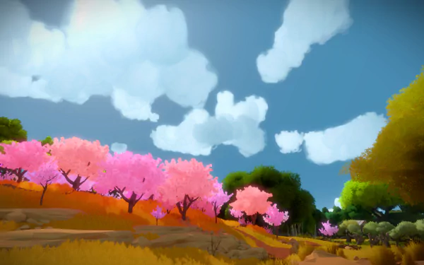 The Witness: Stunning 4K Ultra HD Autumn Escape Wallpaper