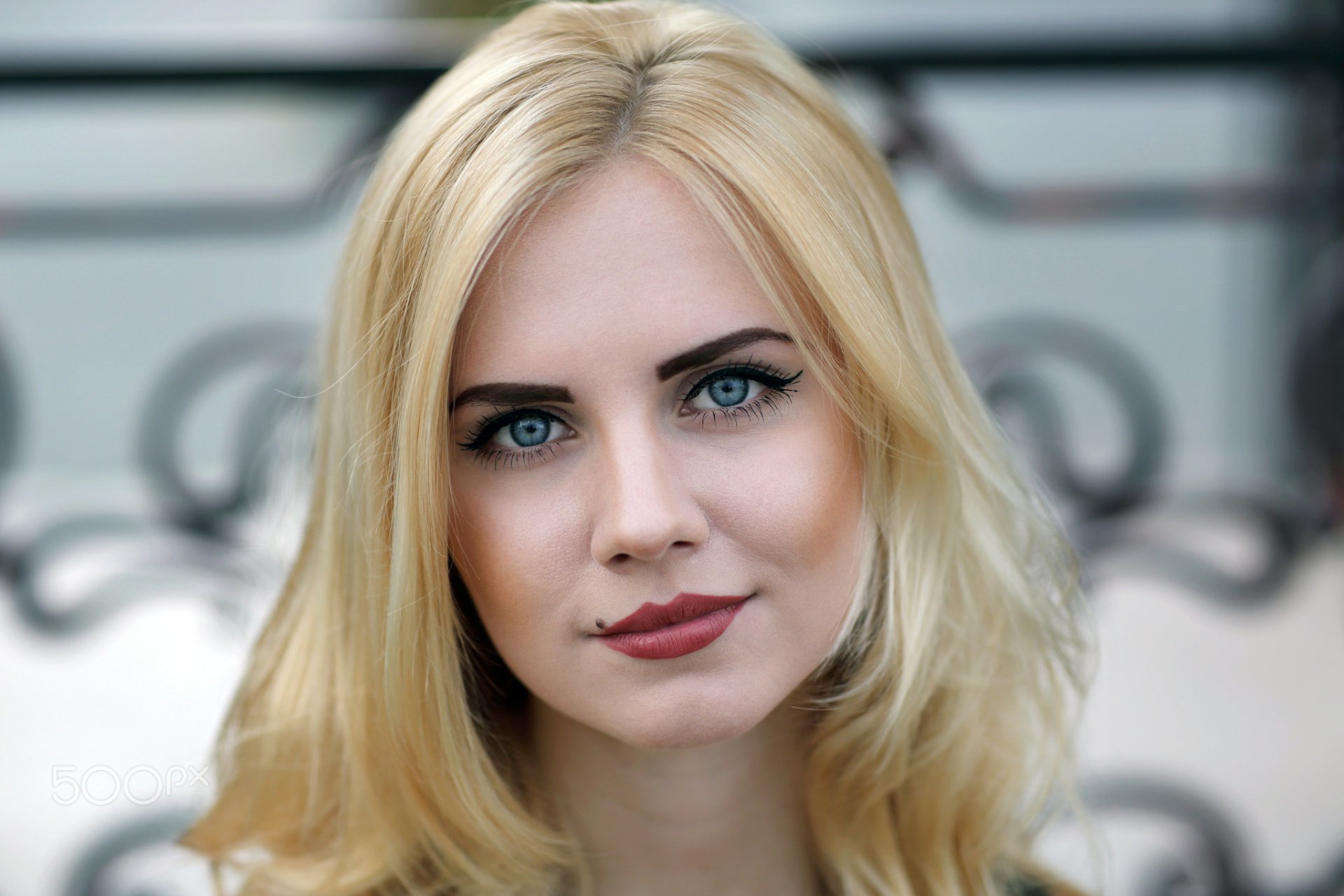 Striking Blonde Beauty with Captivating Blue Eyes – HD Model Portrait ...