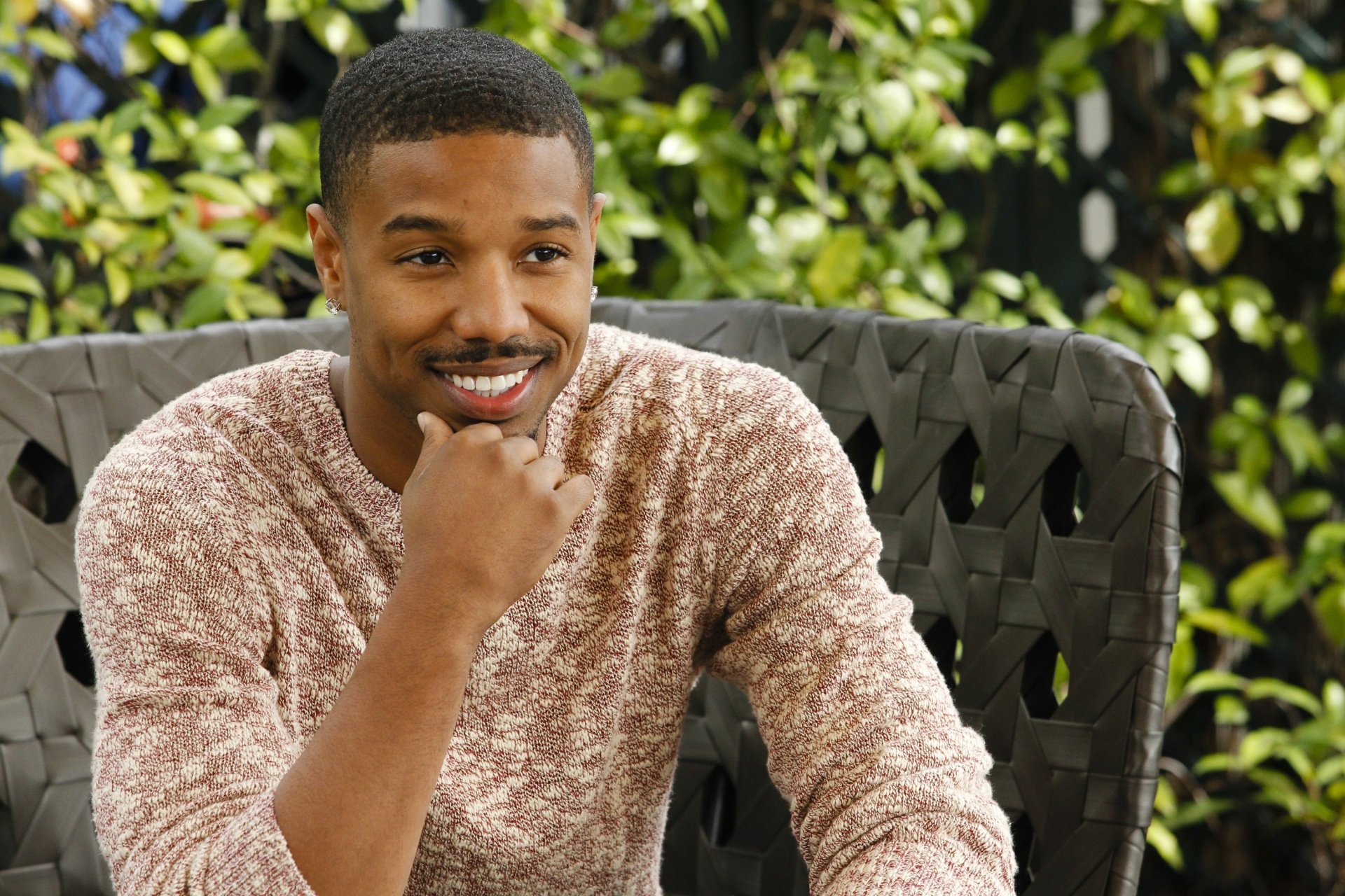 Download Smile American Actor Celebrity Michael B. Jordan HD Wallpaper