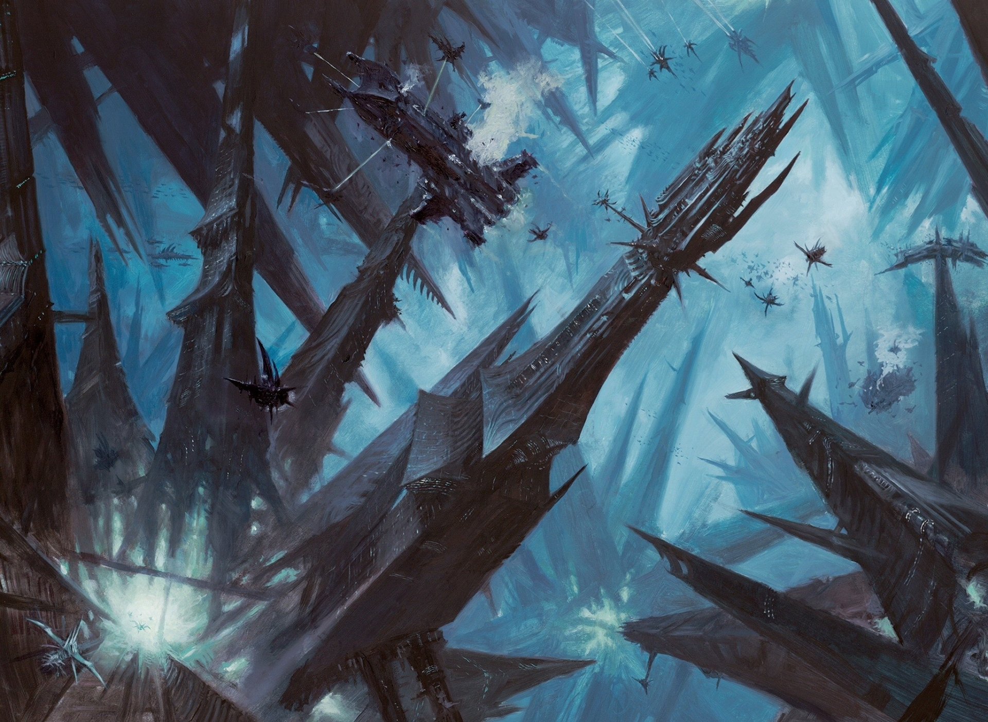 Warhammer 40K Video Game HD Wallpaper — Frozen Spire Armada | 2048x1496 ...