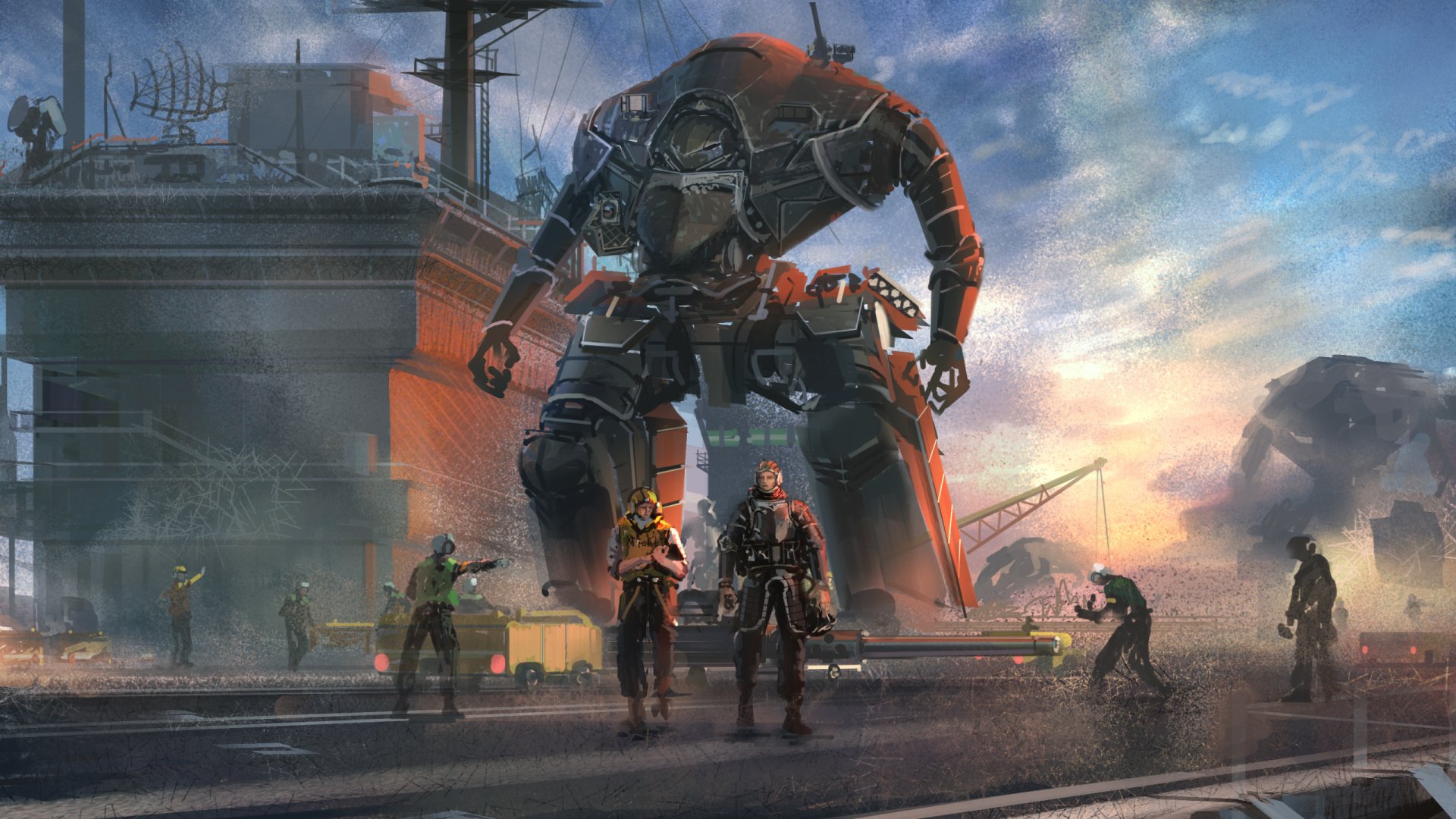 HD Sci-Fi Robot Sentinel: Guardians of the Future by hammk