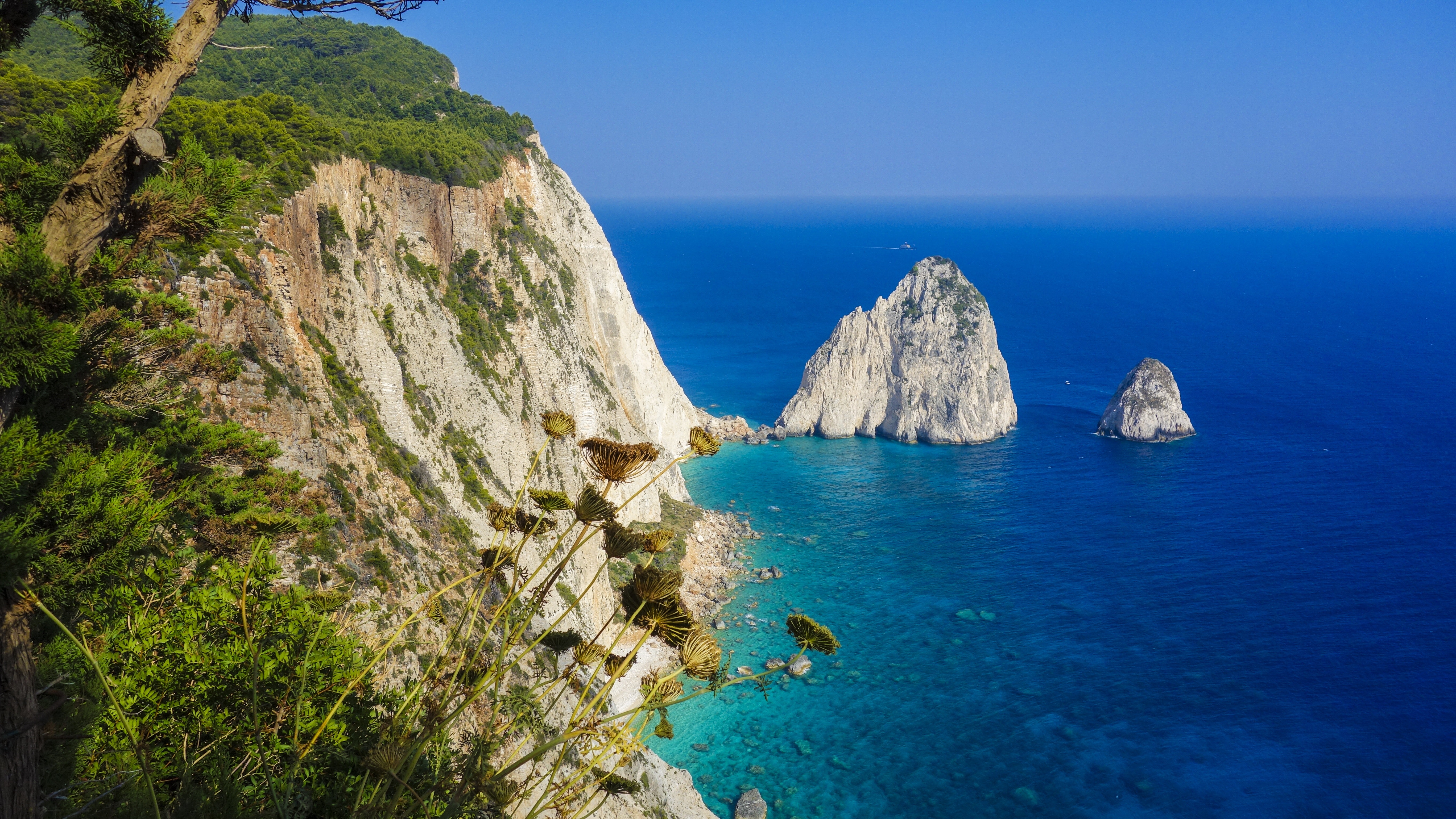 Download Horizon Cliff Italy Sea Ocean Coast Nature Coastline 4k Ultra ...