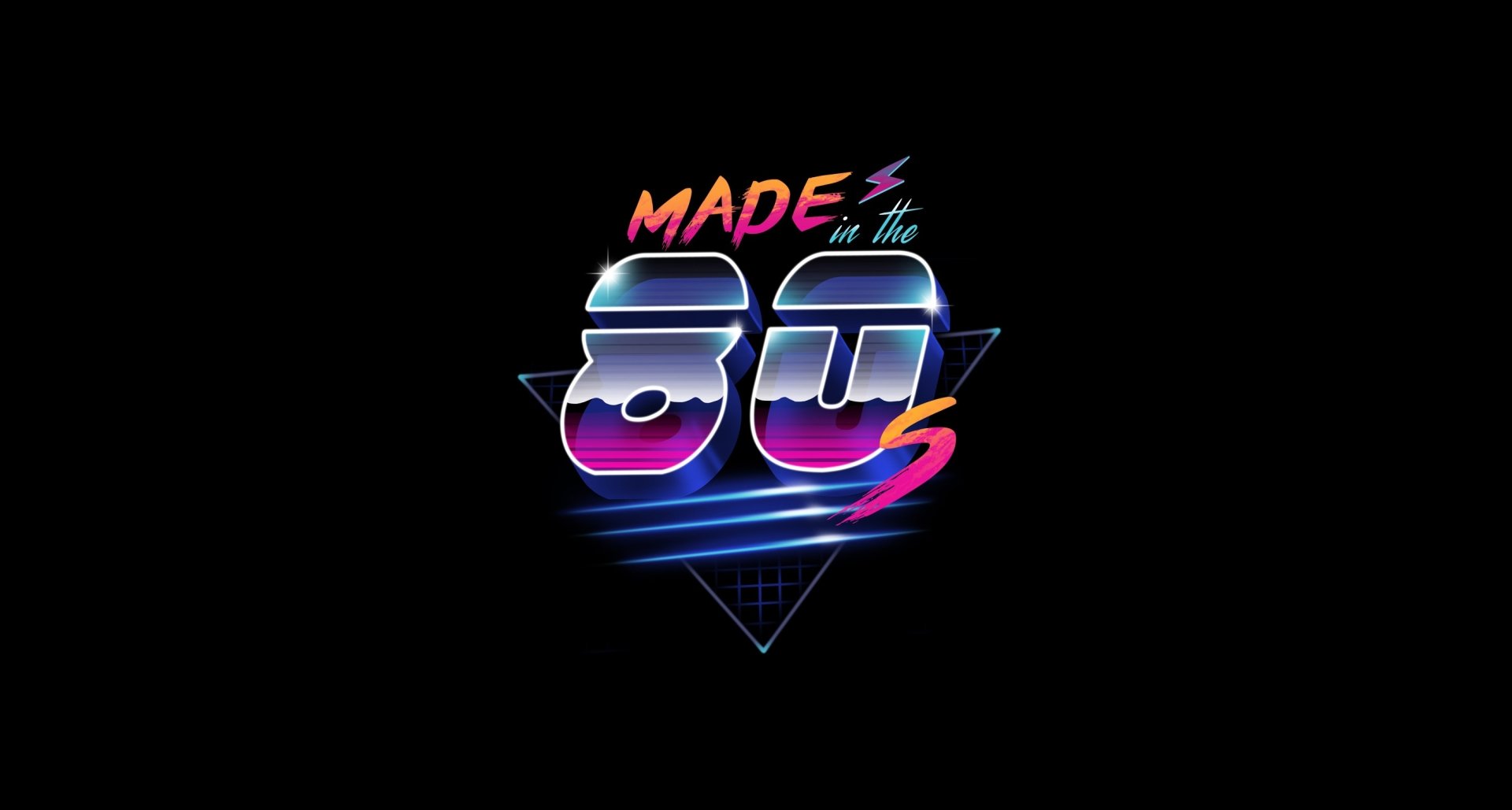 Neon Synthwave HD: Retro 80s Vibes Wallpaper