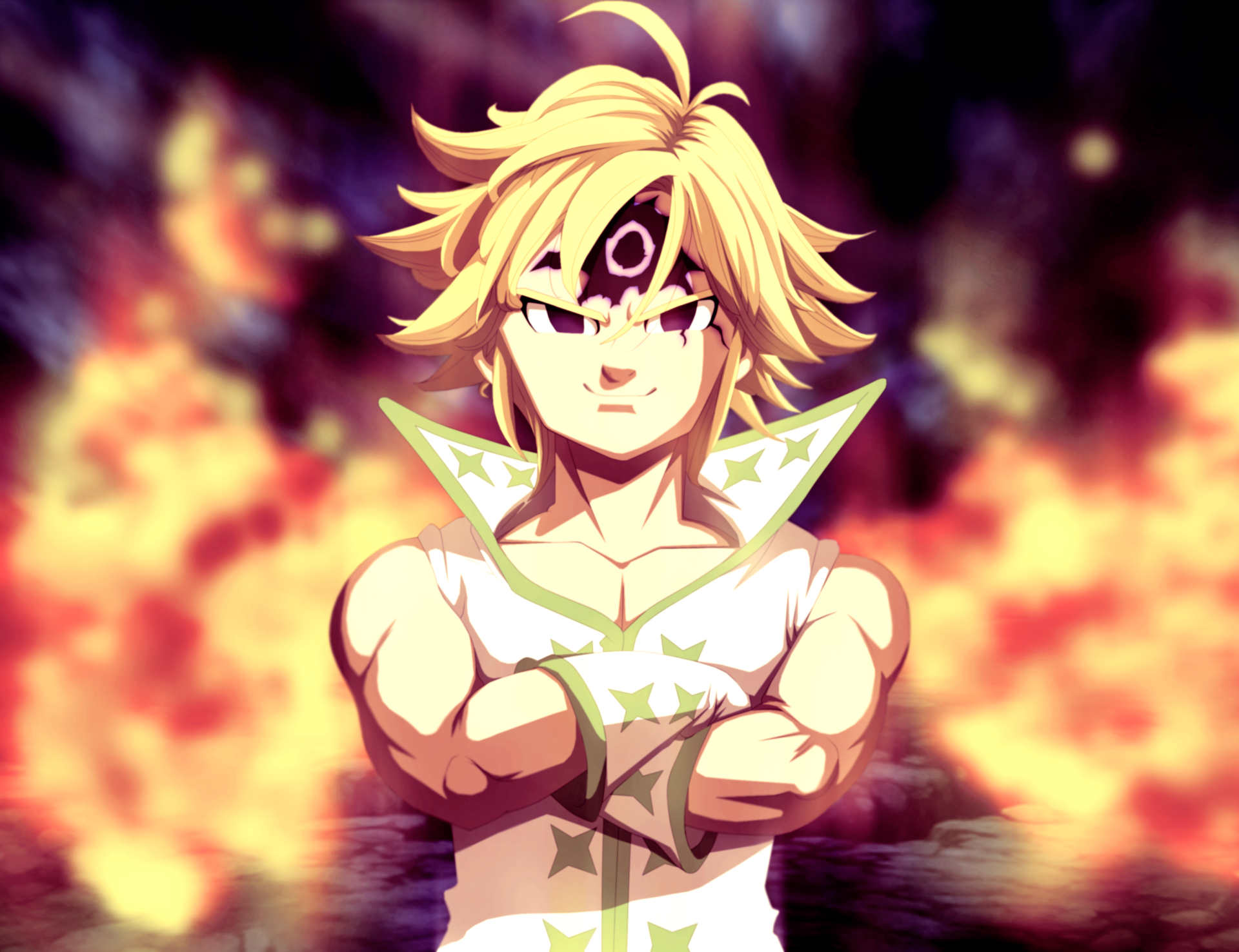 Meliodas in Inferno - HD Wallpaper by GEVDANO