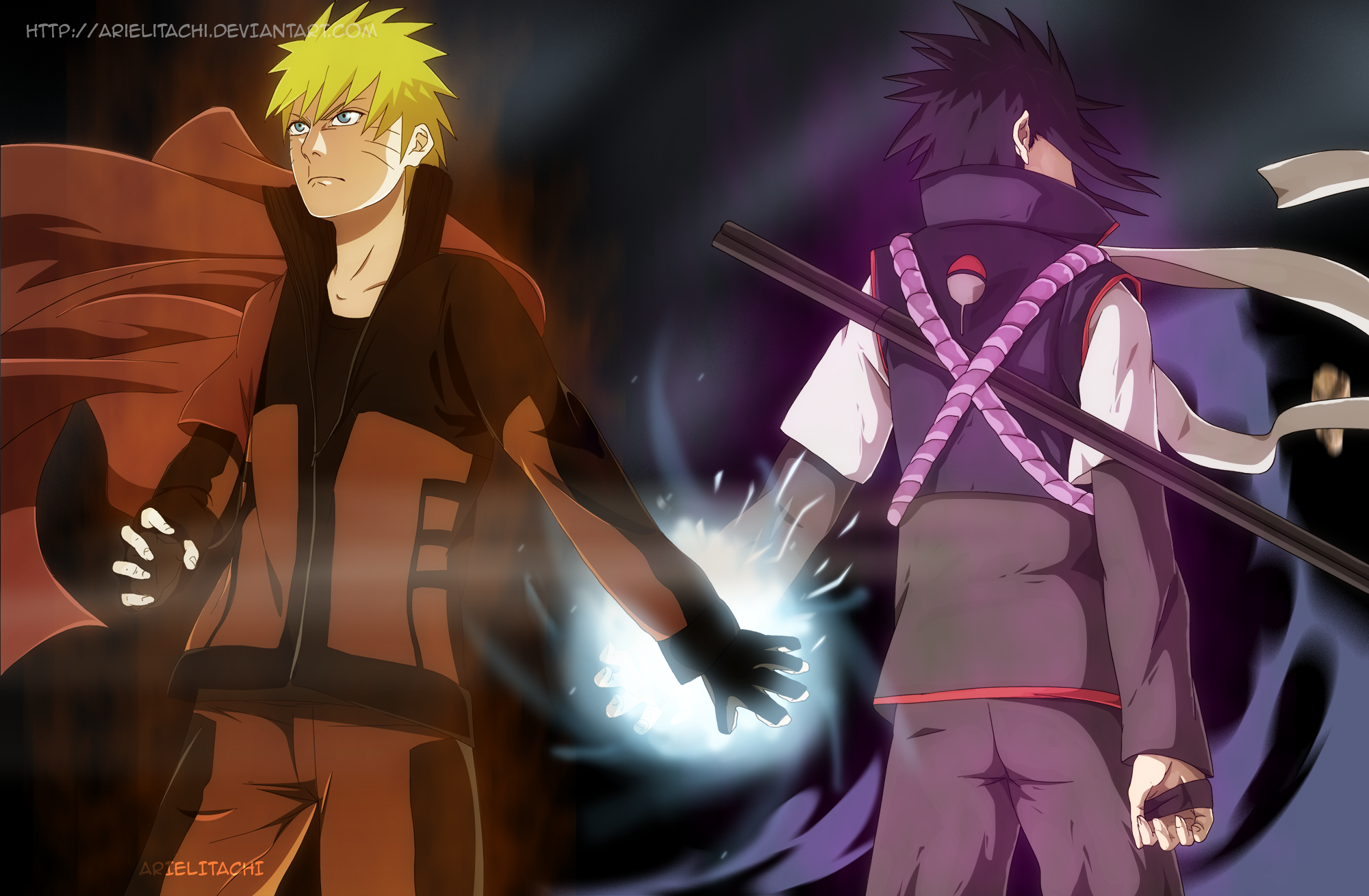 Download Sasuke Uchiha Naruto Uzumaki Anime Naruto HD Wallpaper by ...