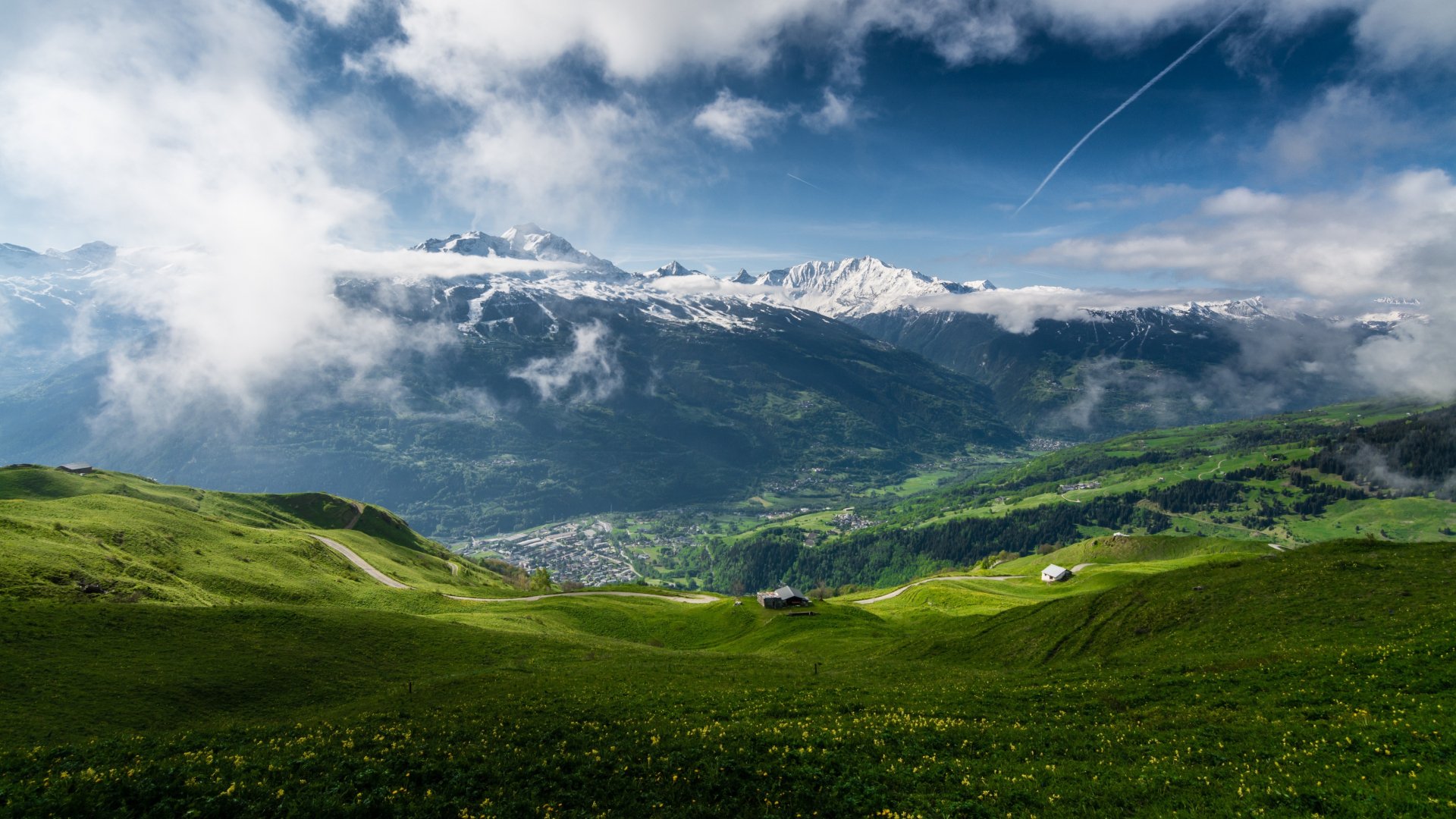 Download Sky Cloud Greenery Landscape Photography Mountain 4k Ultra HD ...