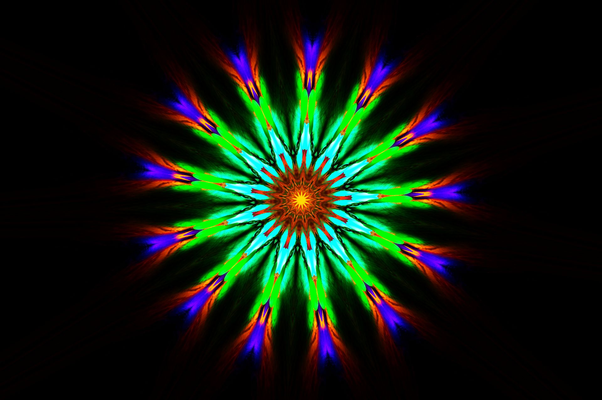 Colorful Kaleidoscope HD Wallpaper by BlueTechWizard