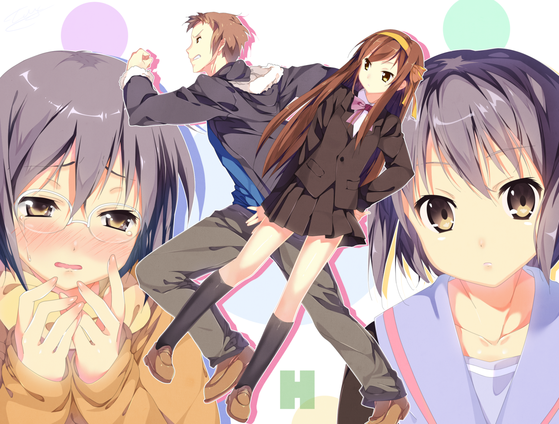 Download Haruhi Suzumiya Kyon (Haruhi) Yuki Nagato Anime The ...