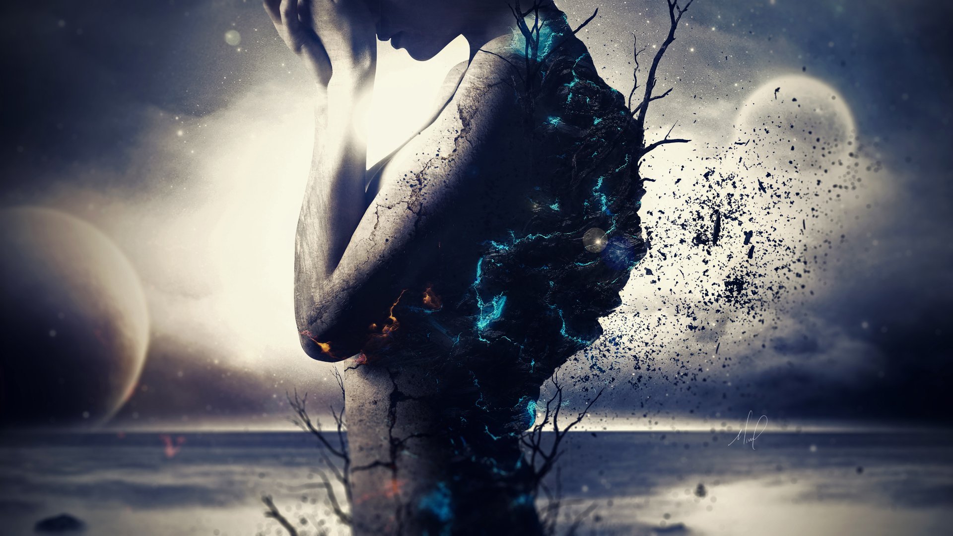 Dark Fantasy Eclipse: 4K Ultra HD Vision of Shadows and Light ...