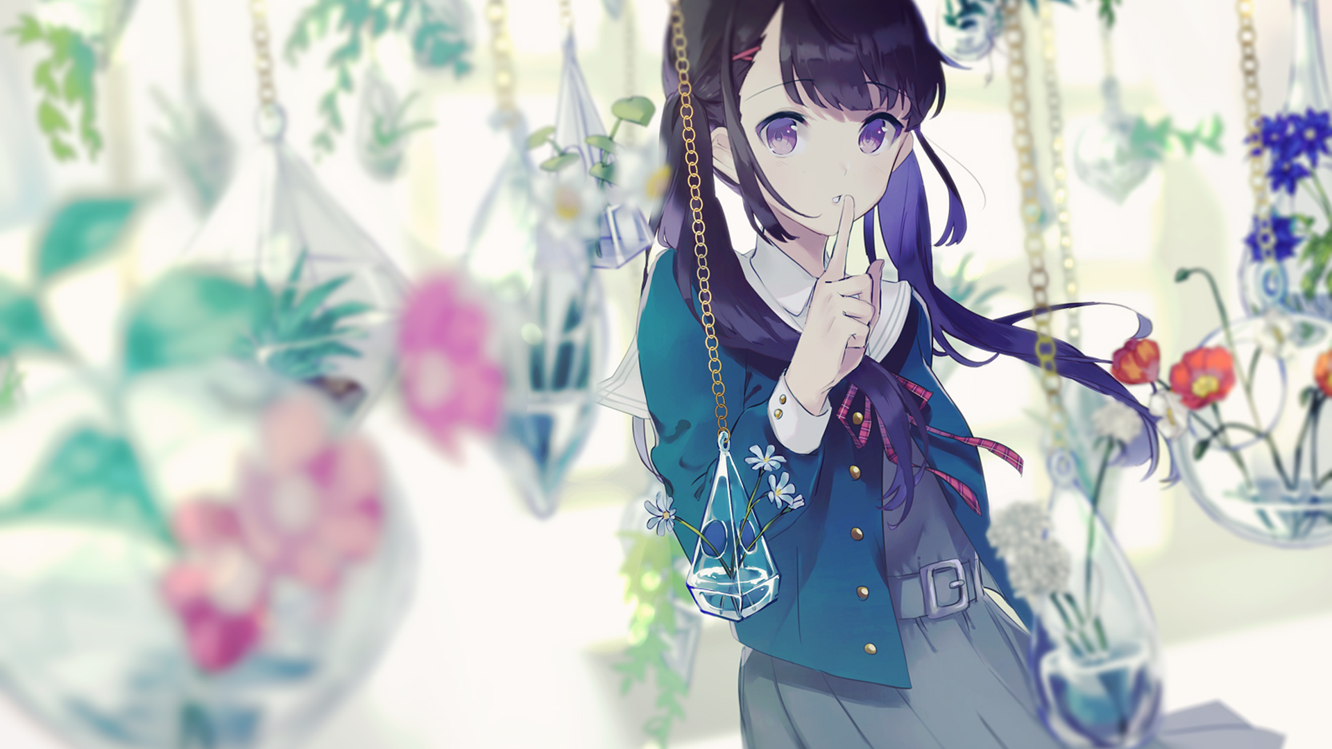 Enchanted Whispers - Anime Girl HD Wallpaper by 日下コウ