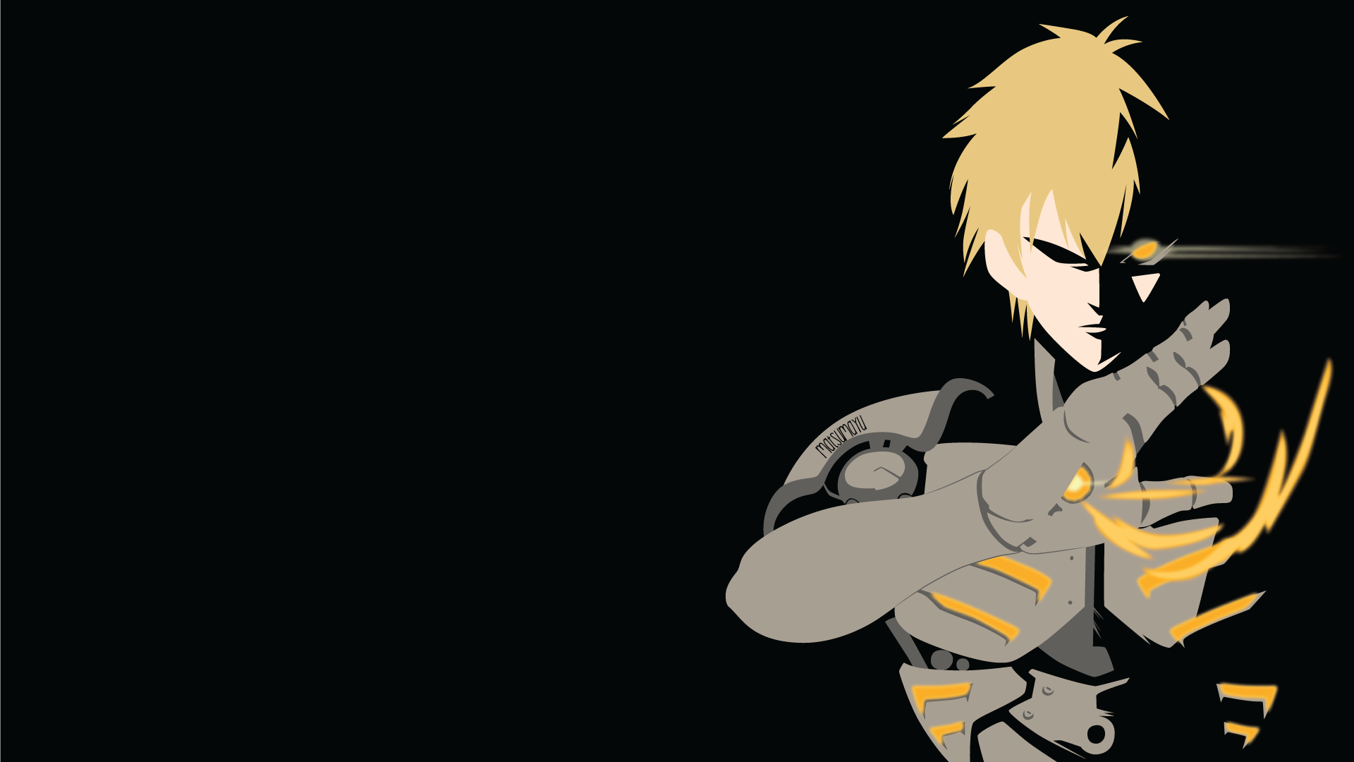 Genos in Action: High-Def One-Punch Man Anime Wallpaper by matsumayu ...