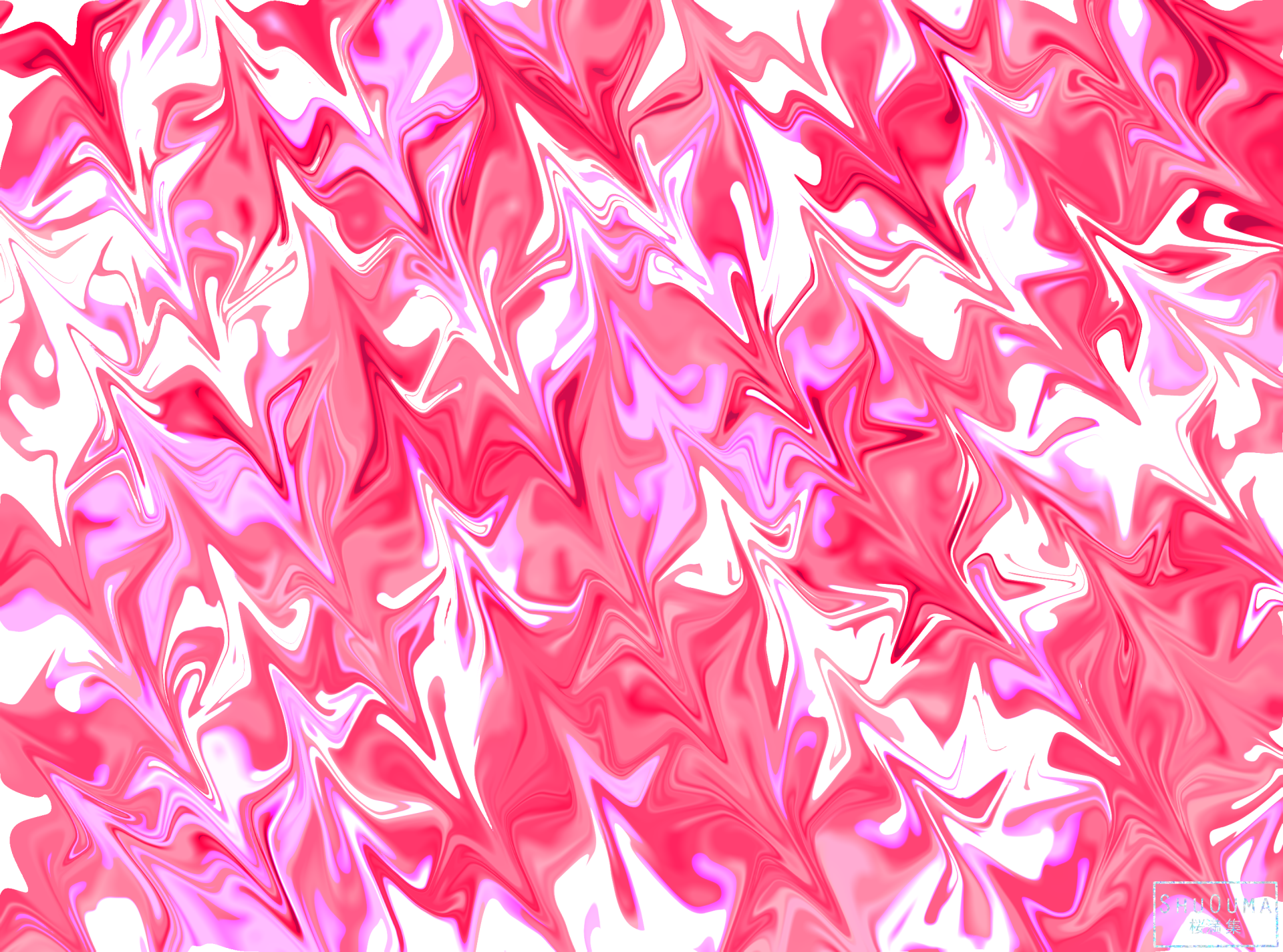 Pink Abstract Waves HD Wallpaper by ShuOuma