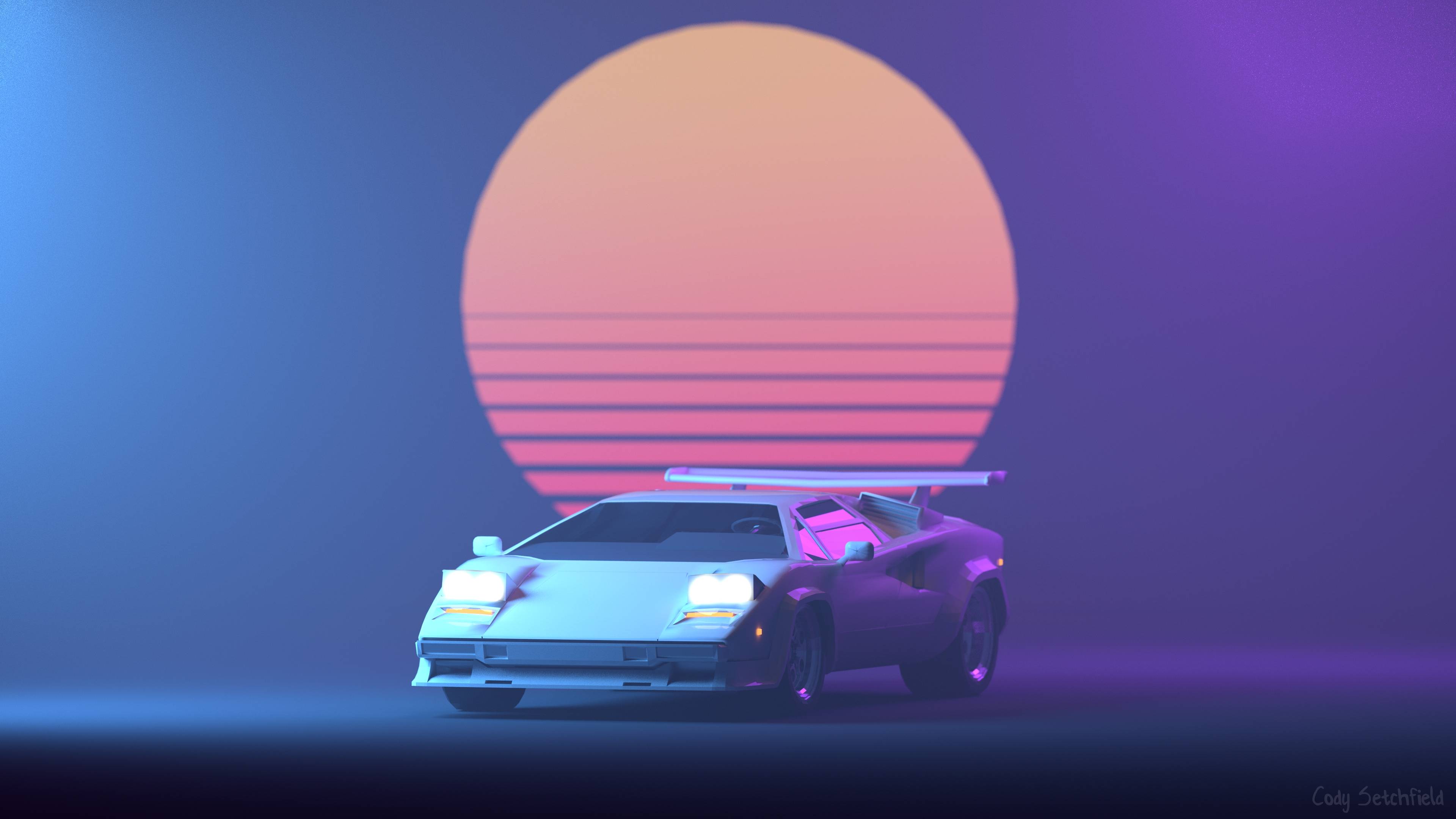 Download Lamborghini Vehicle Lamborghini Countach 4k Ultra HD Wallpaper ...