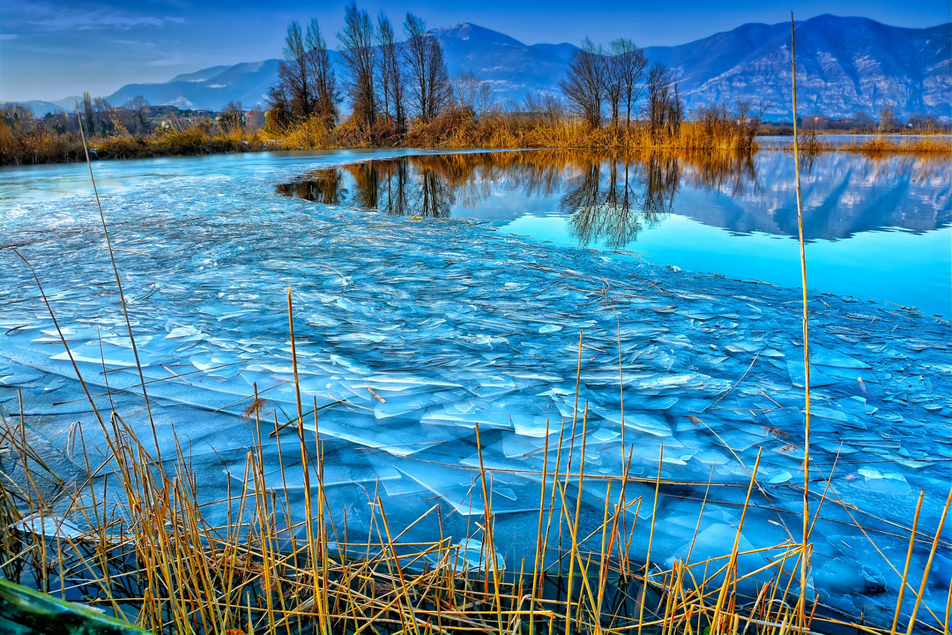 Download Lake Nature Ice HD Wallpaper