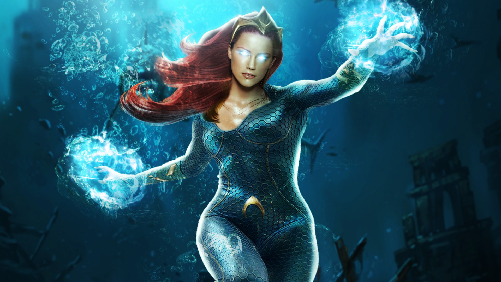Download Amber Heard Mera (DC Comics) Movie Aquaman HD Wallpaper