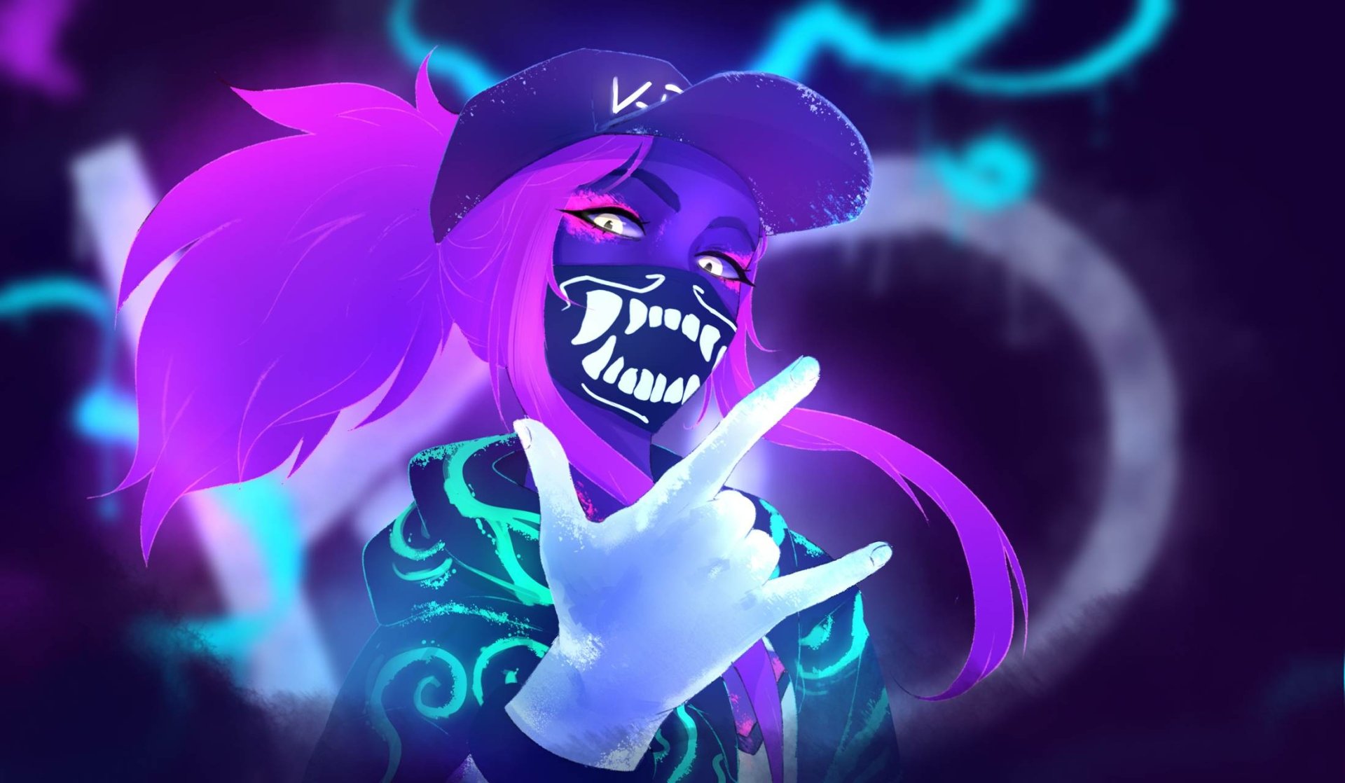 Akali League of Legends HD Wallpaper
