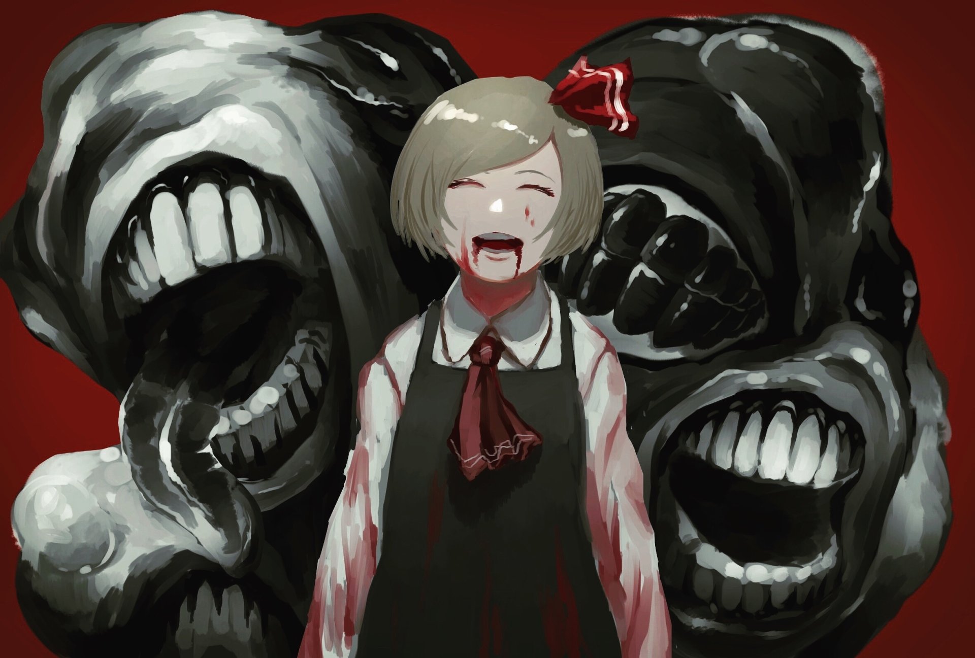 Touhou Dark Wallpaper 1500x1057