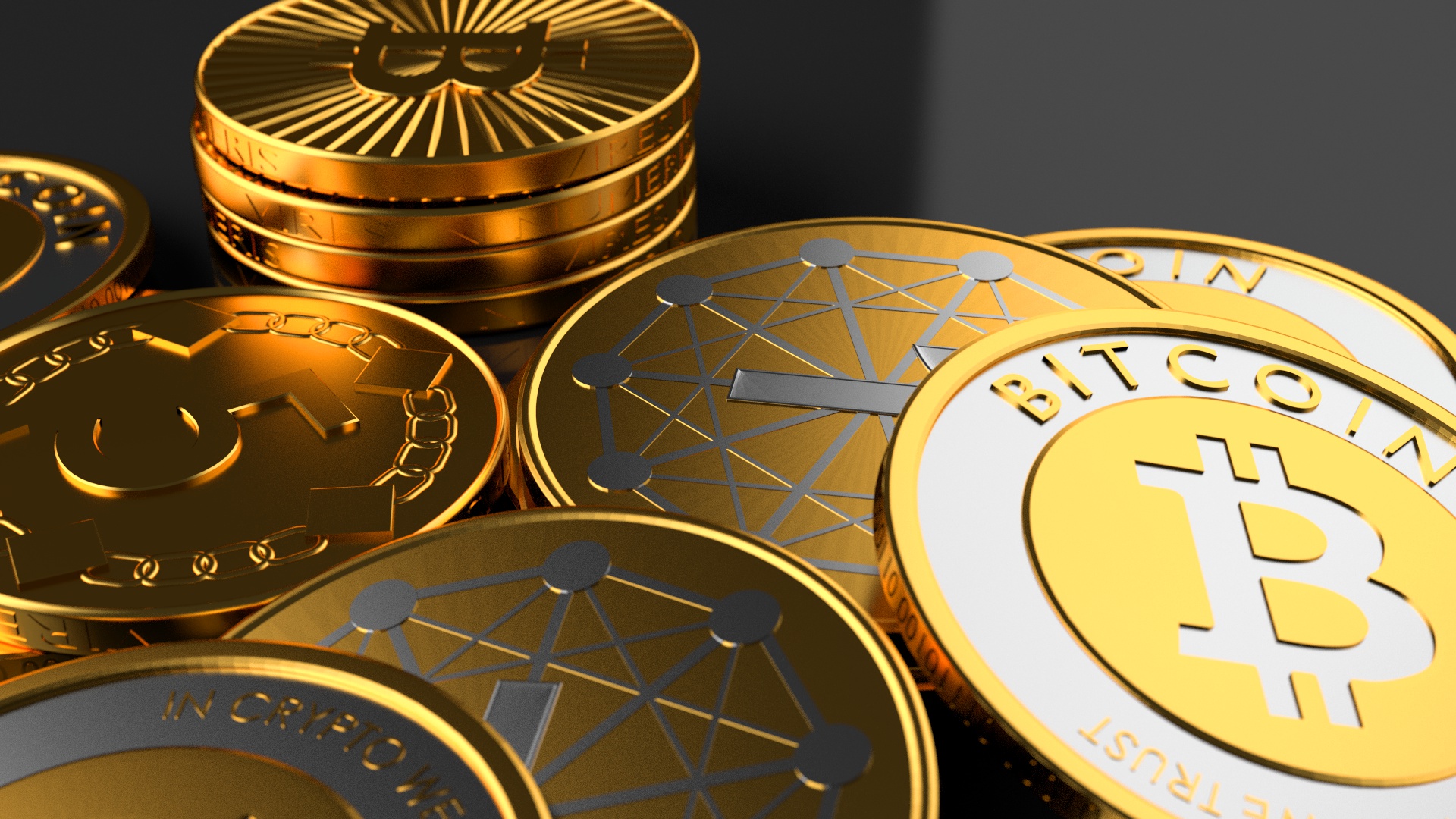 Download Cryptocurrency Money Coin Technology Bitcoin HD Wallpaper